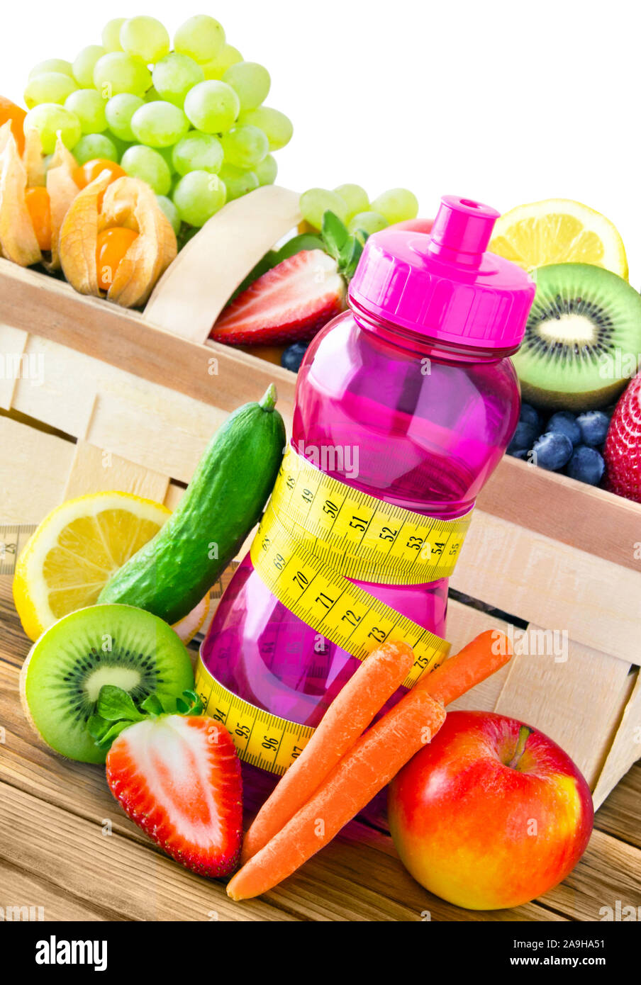 Diet concept fruits and vegetables Stock Photo - Alamy