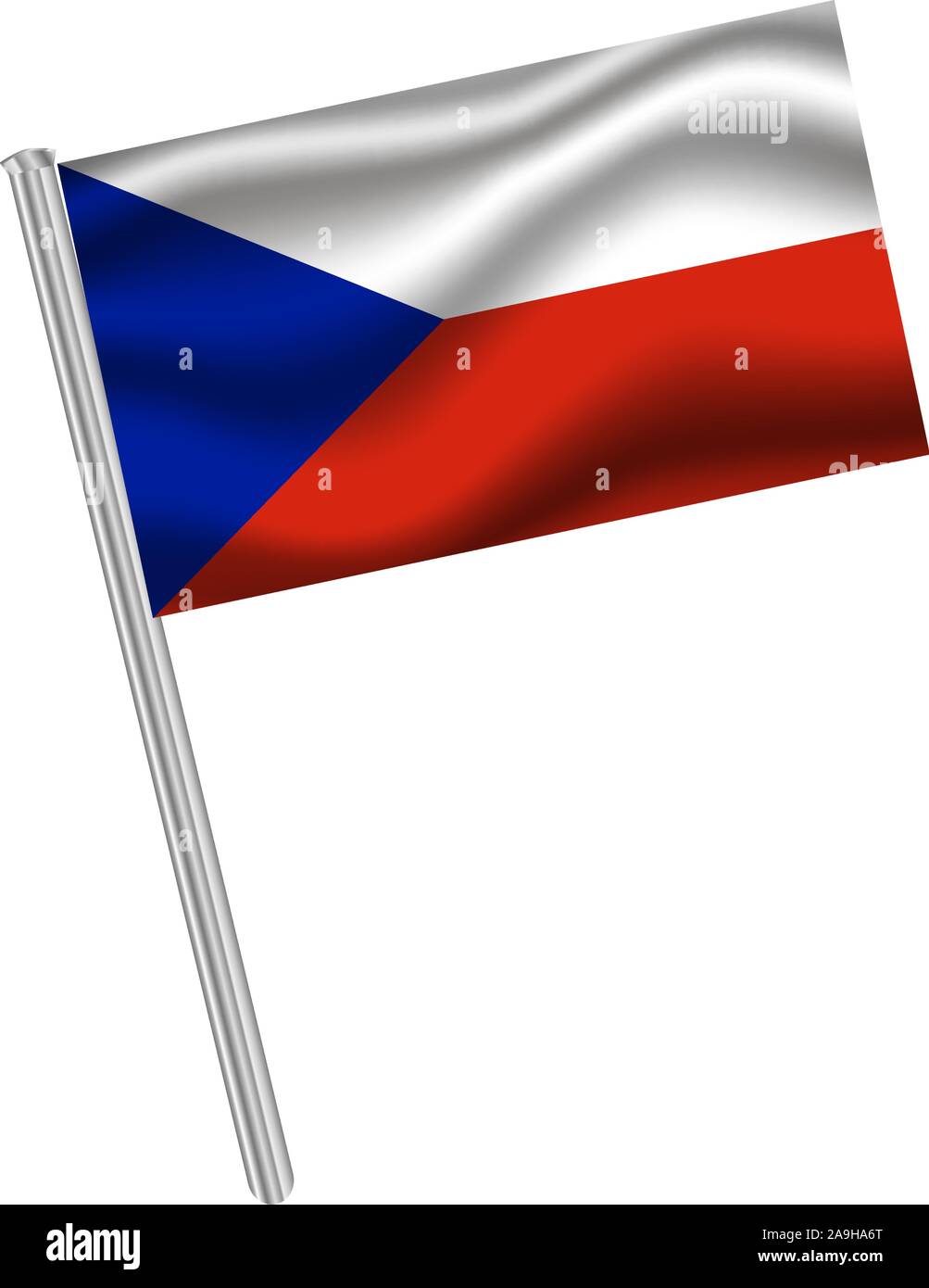 National flag of Czhech Republic. original colors and proportion ...