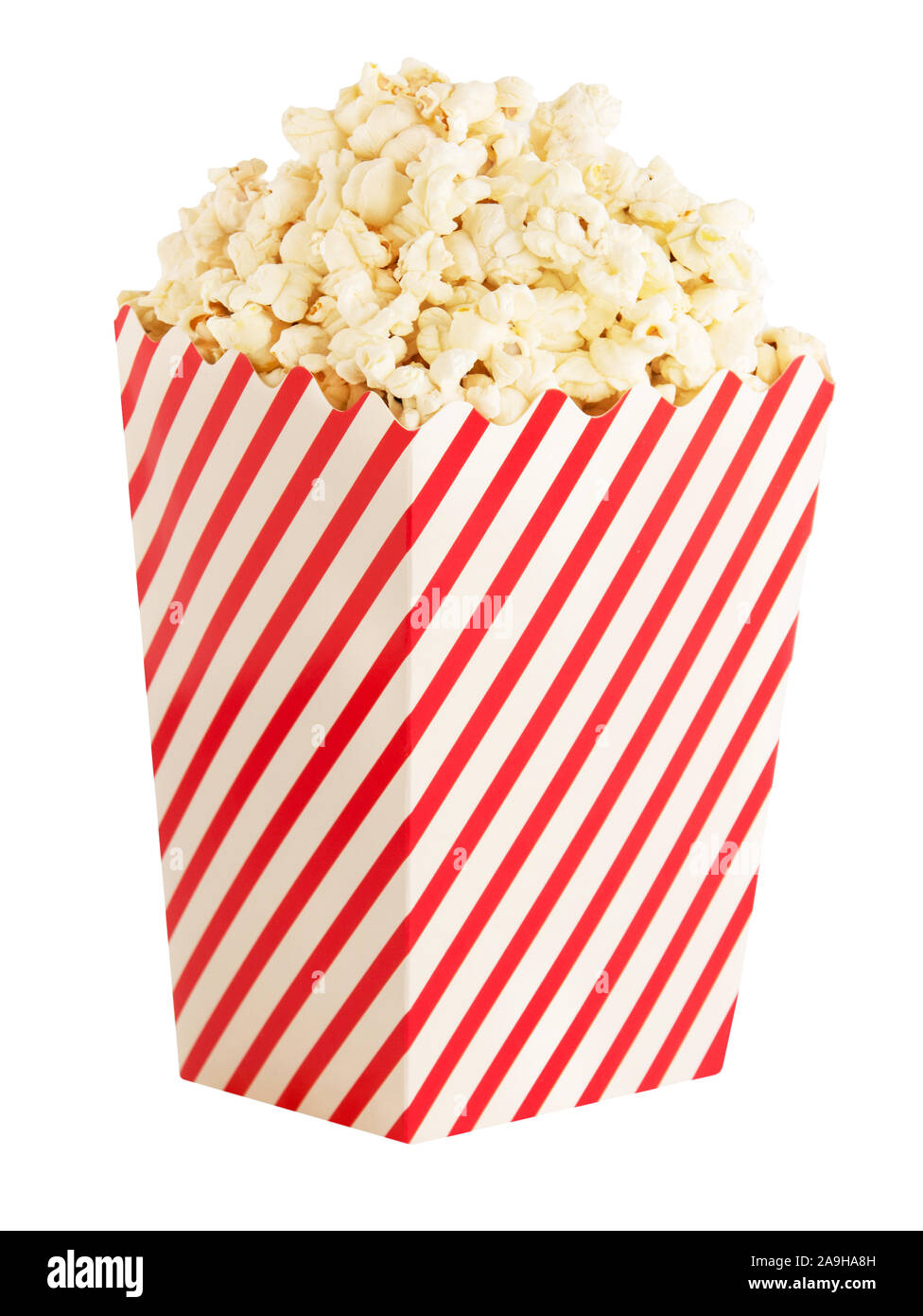 Popcorn and box - white background Stock Photo - Alamy