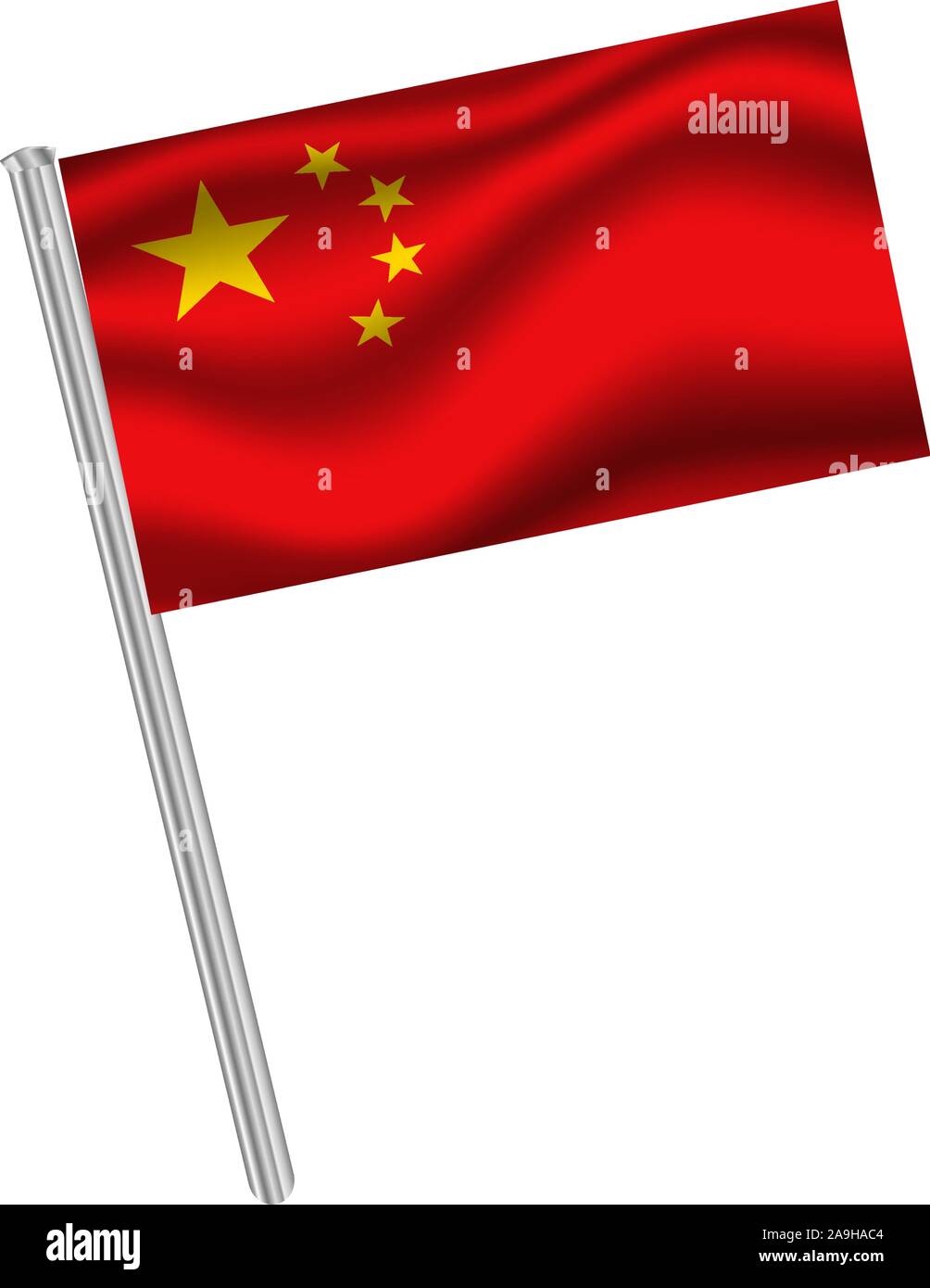 National flag of Peoples Republic of China . original colors and ...