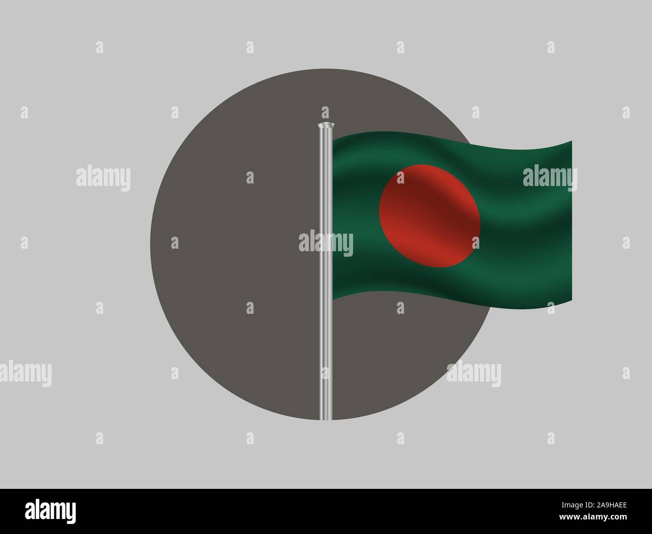 National flag of Peoples Republic of Bangladesh. original colors and ...