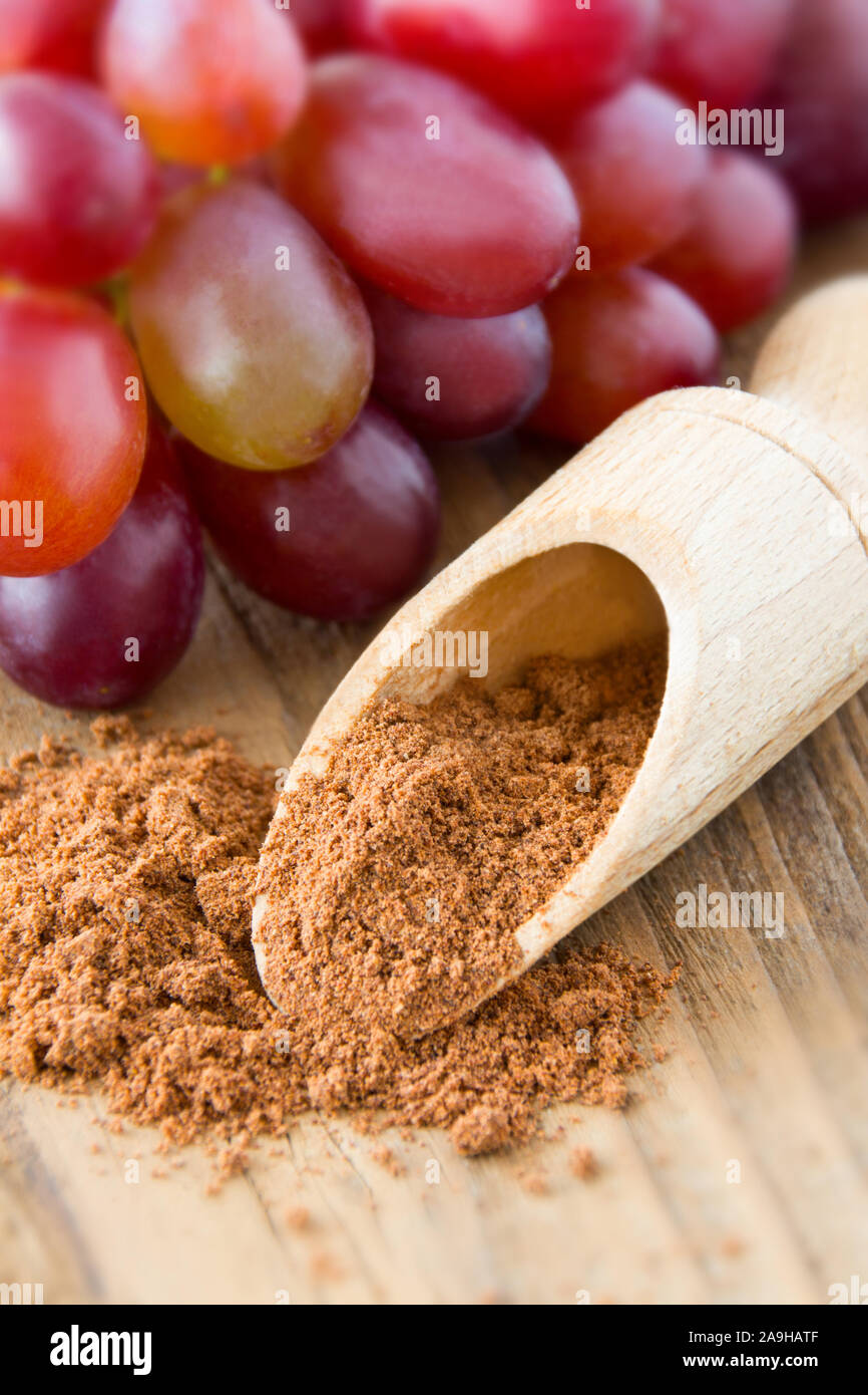 Grape seed powder Stock Photo - Alamy