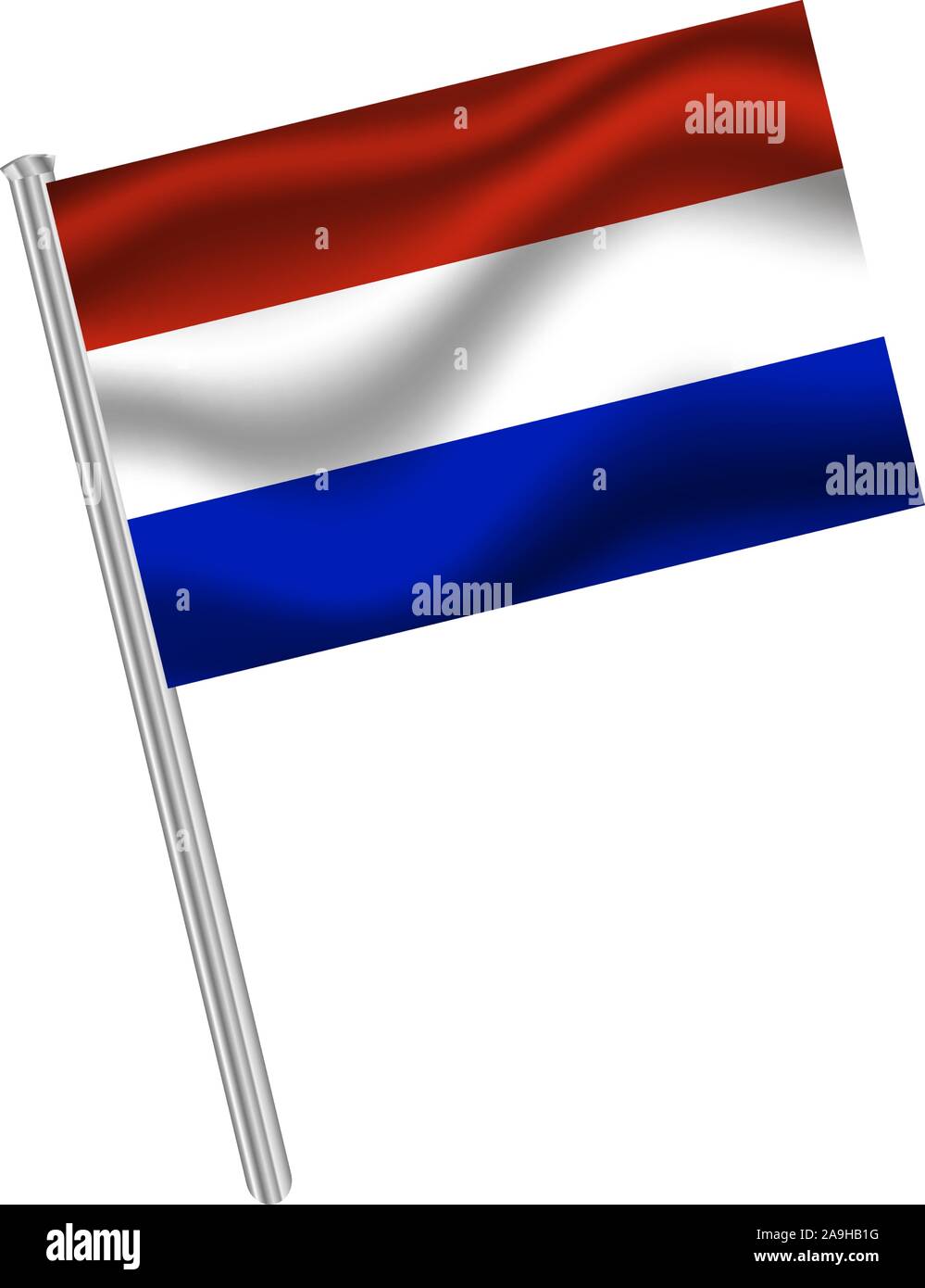 National flag of Netherlands. original colors and proportion. Simply ...