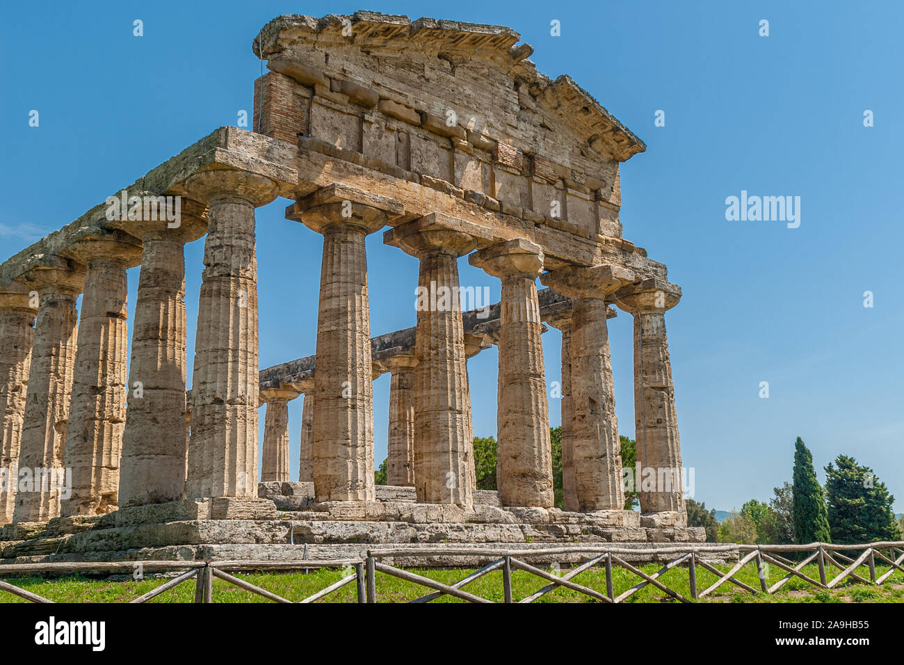 Frontal part of the Temple of Athena, Greek Goddess of wisdom, arts and ...
