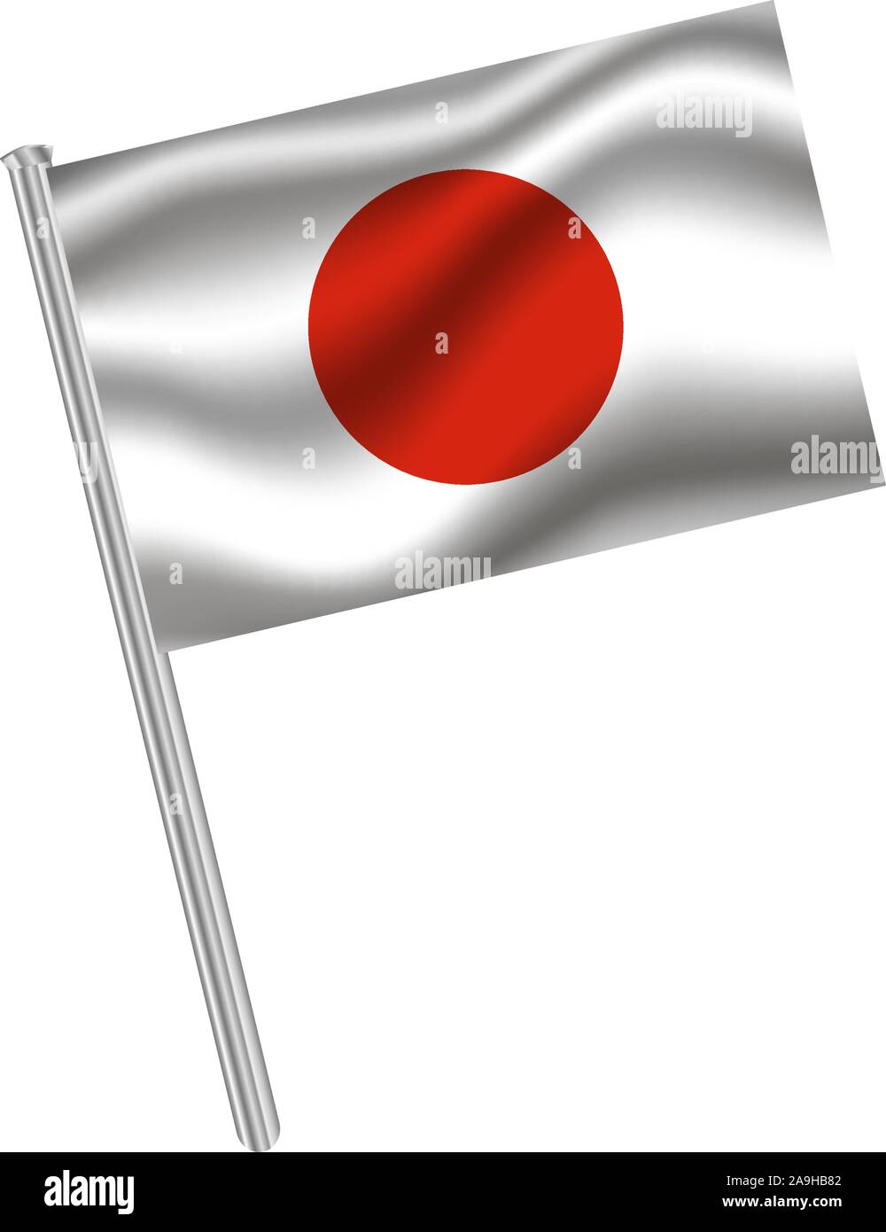 National flag of Japan . original colors and proportion. Simply vector ...