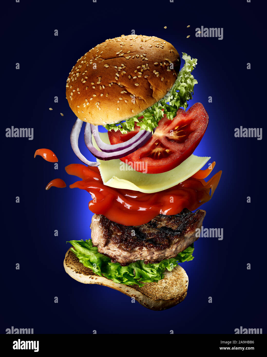 Flying tomato hi-res stock photography and images - Alamy