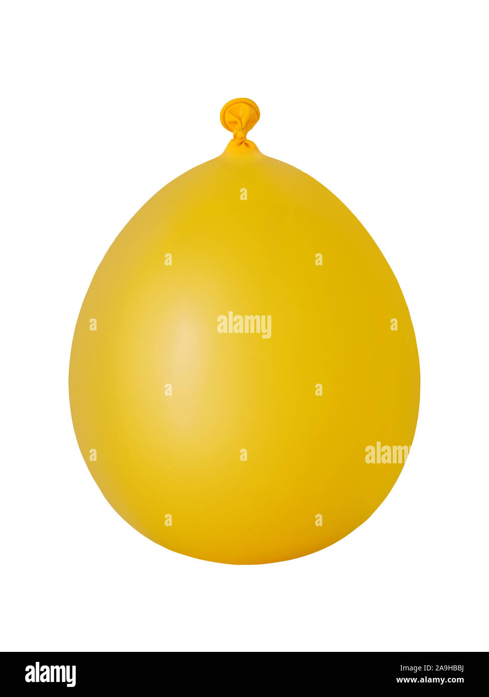 Yellow balloon - isolated against white background Stock Photo - Alamy