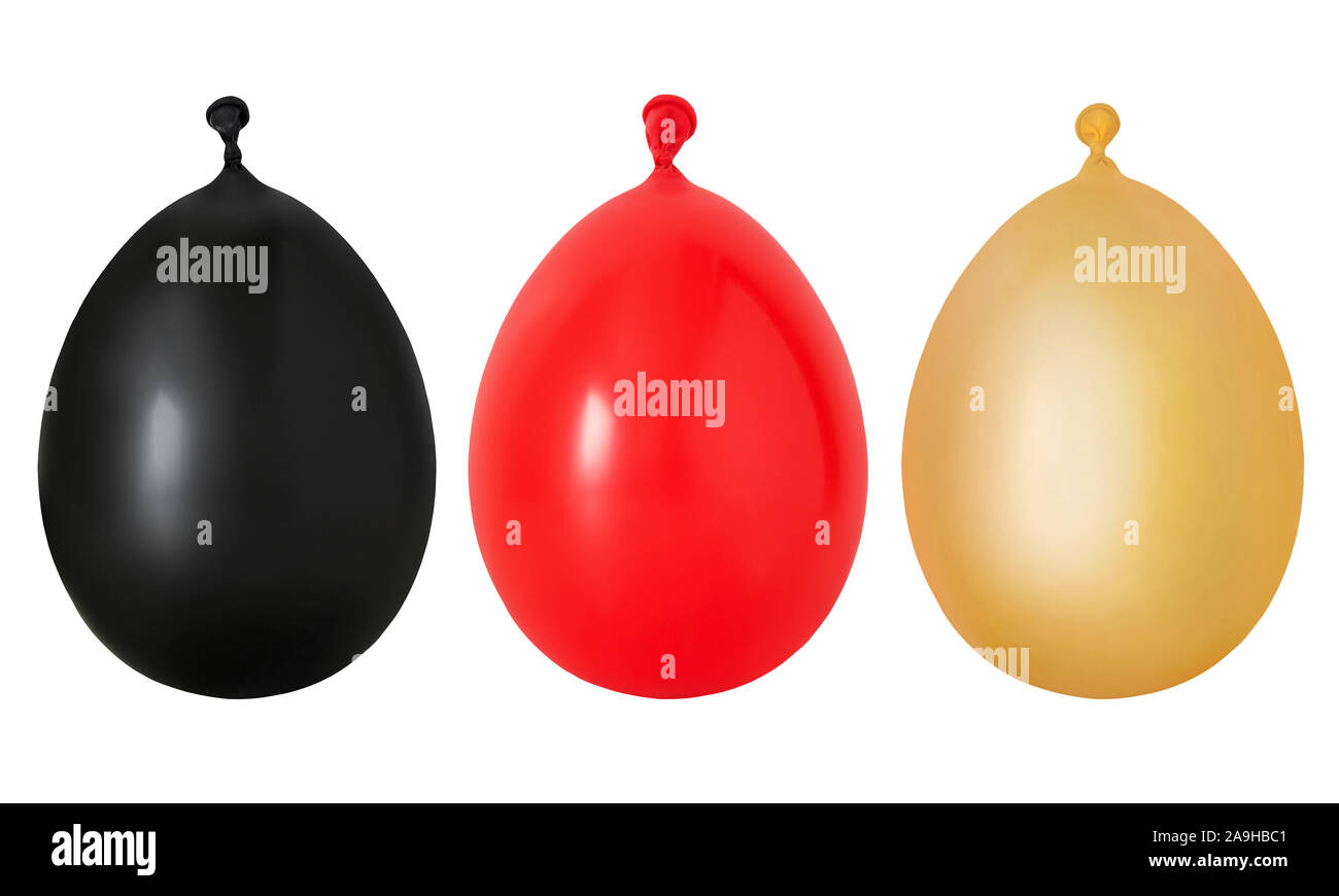 Gold and red balloons Cut Out Stock Images & Pictures - Alamy