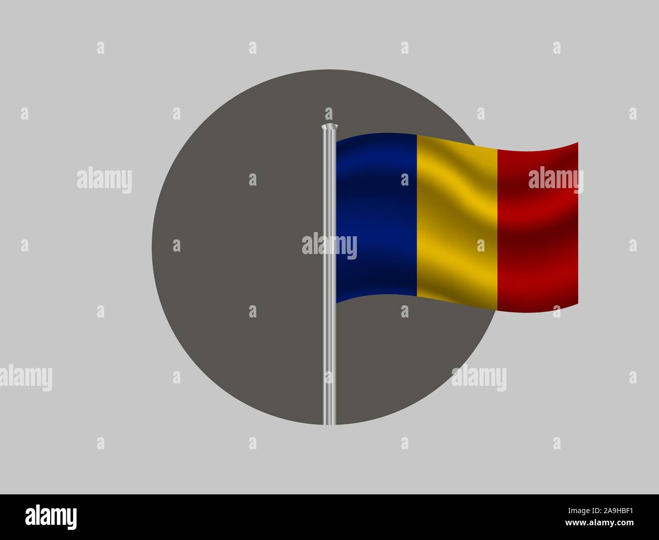 Beautiful national flag of Romania . original colors and proportion ...