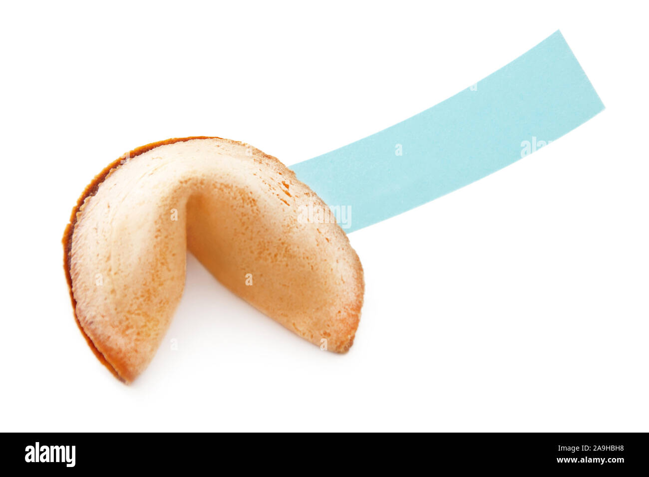 Fortune cookie and label Stock Photo - Alamy