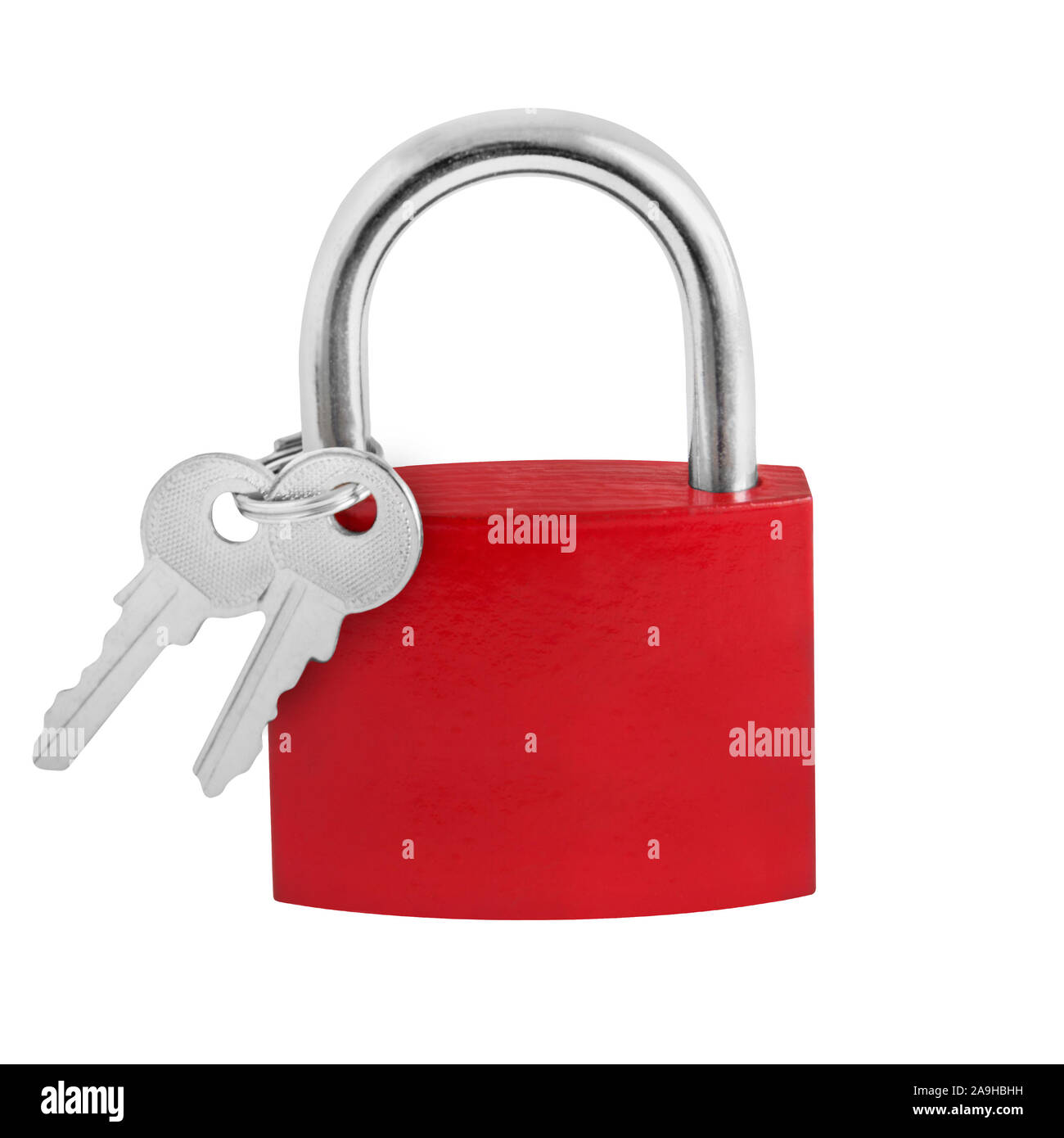 Red lock against white background Stock Photo - Alamy