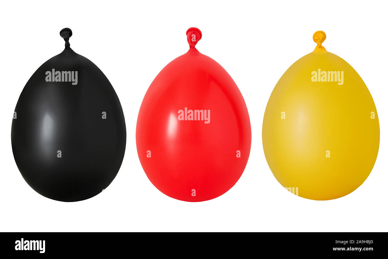 Gold and red balloons Cut Out Stock Images & Pictures - Alamy