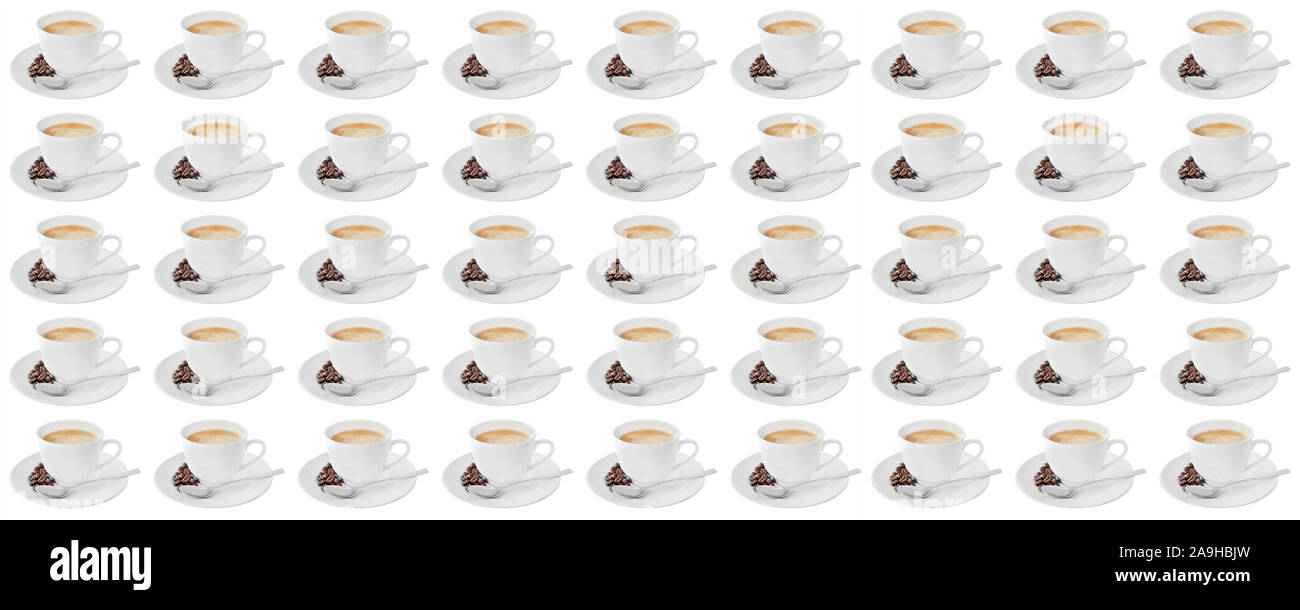Coffee - Collage and white background Stock Photo - Alamy