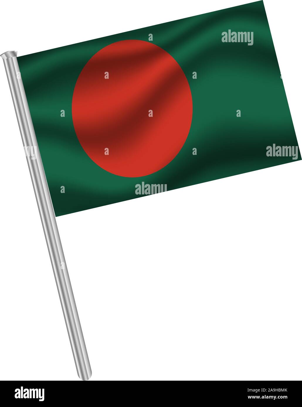 National flag of Peoples Republic of Bangladesh. original colors and ...