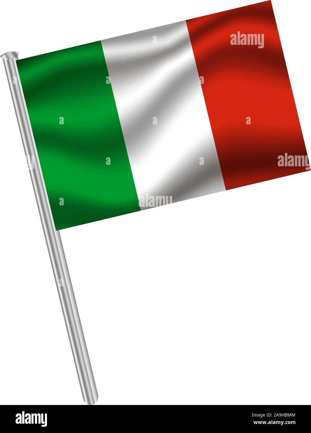 National flag of Italian Republic . original colors and proportion ...
