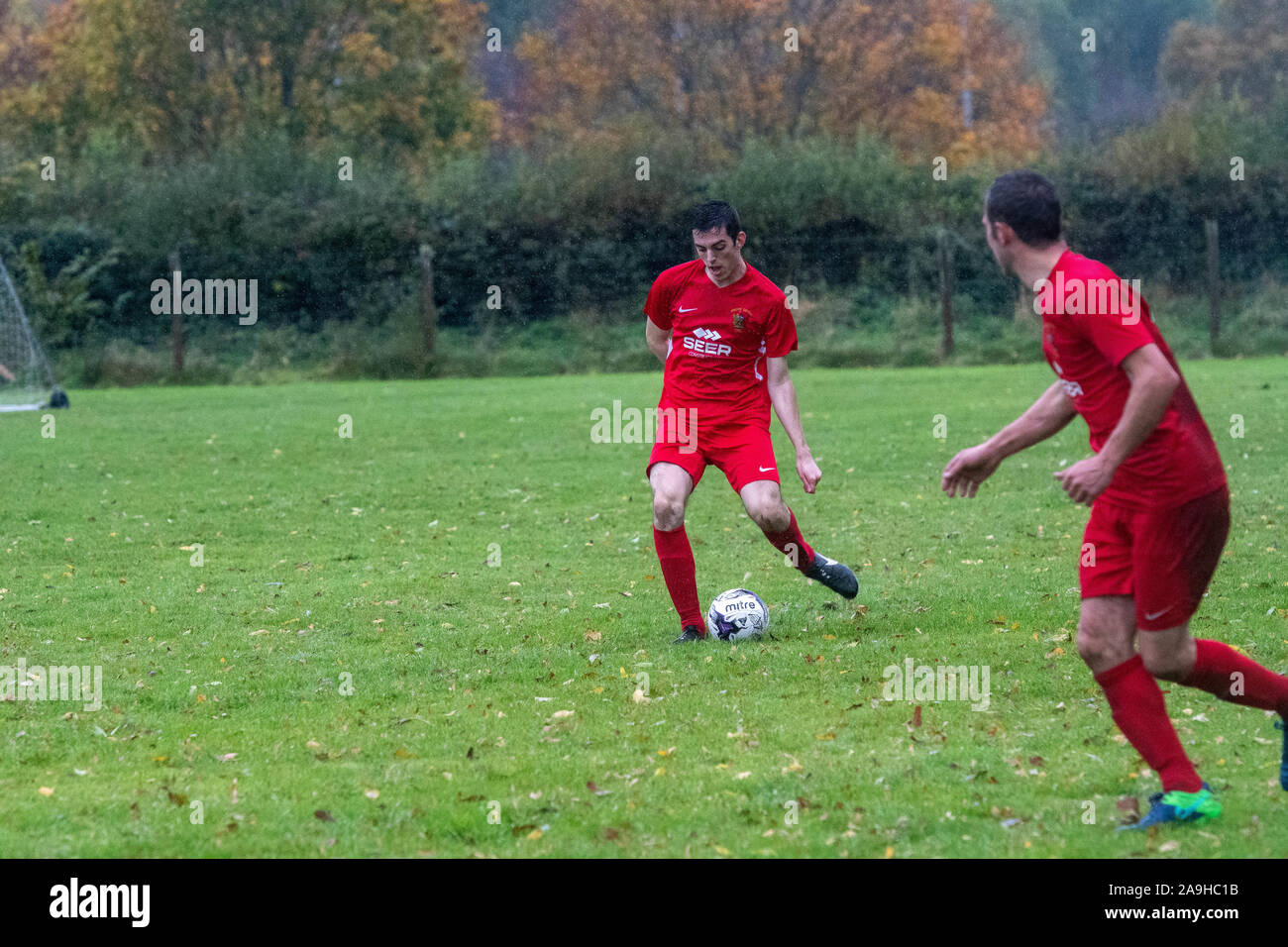 Brecon, Wales 2 November 2019. Football: Brecon Northcote vs Brecon ...
