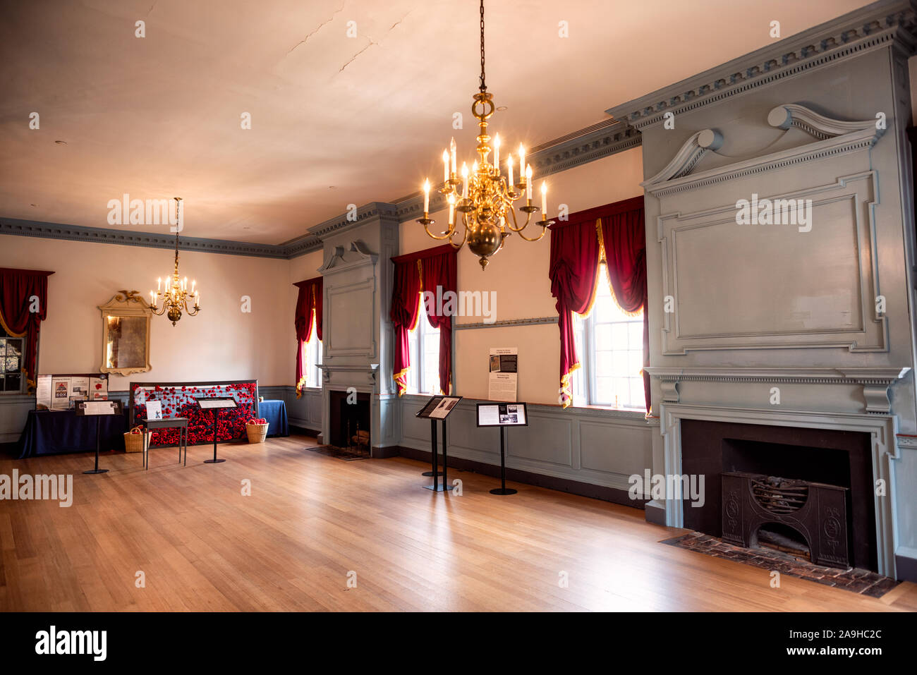 ALEXANDRIA, Virginia, United States — The elegant ballroom of Gadsby's ...
