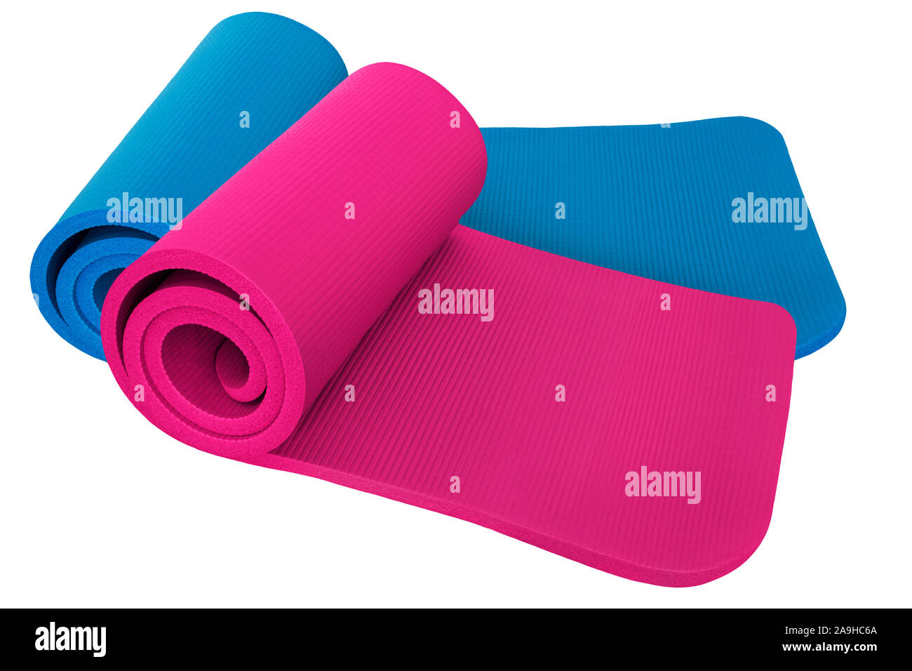 Yoga mat fitness tool Cut Out Stock Images & Pictures - Alamy