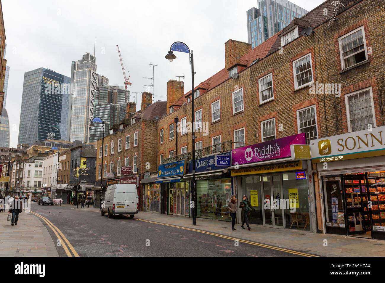 Middlesex Street market Stock Photo - Alamy
