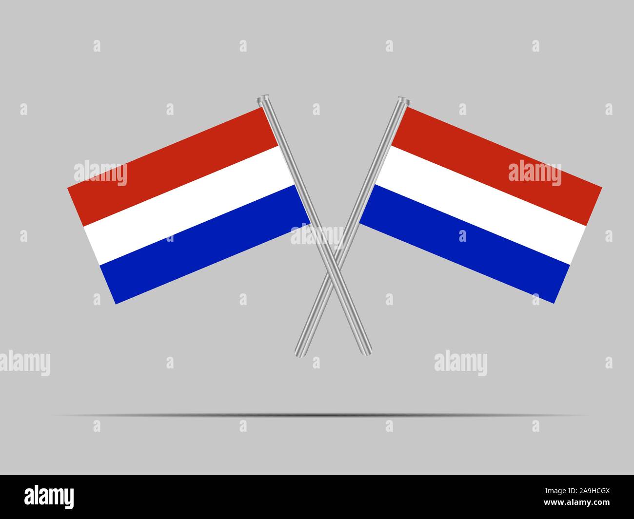 National flag of Netherlands. original colors and proportion. Simply ...