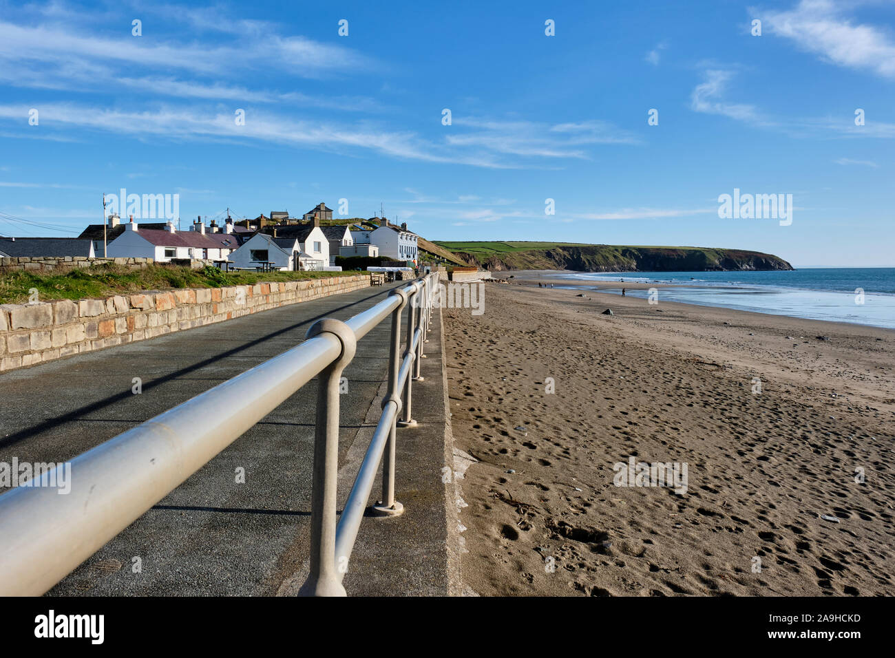 Aberdaron promenade, Aberdaron, Gwynedd, Wales Stock Photo - Alamy
