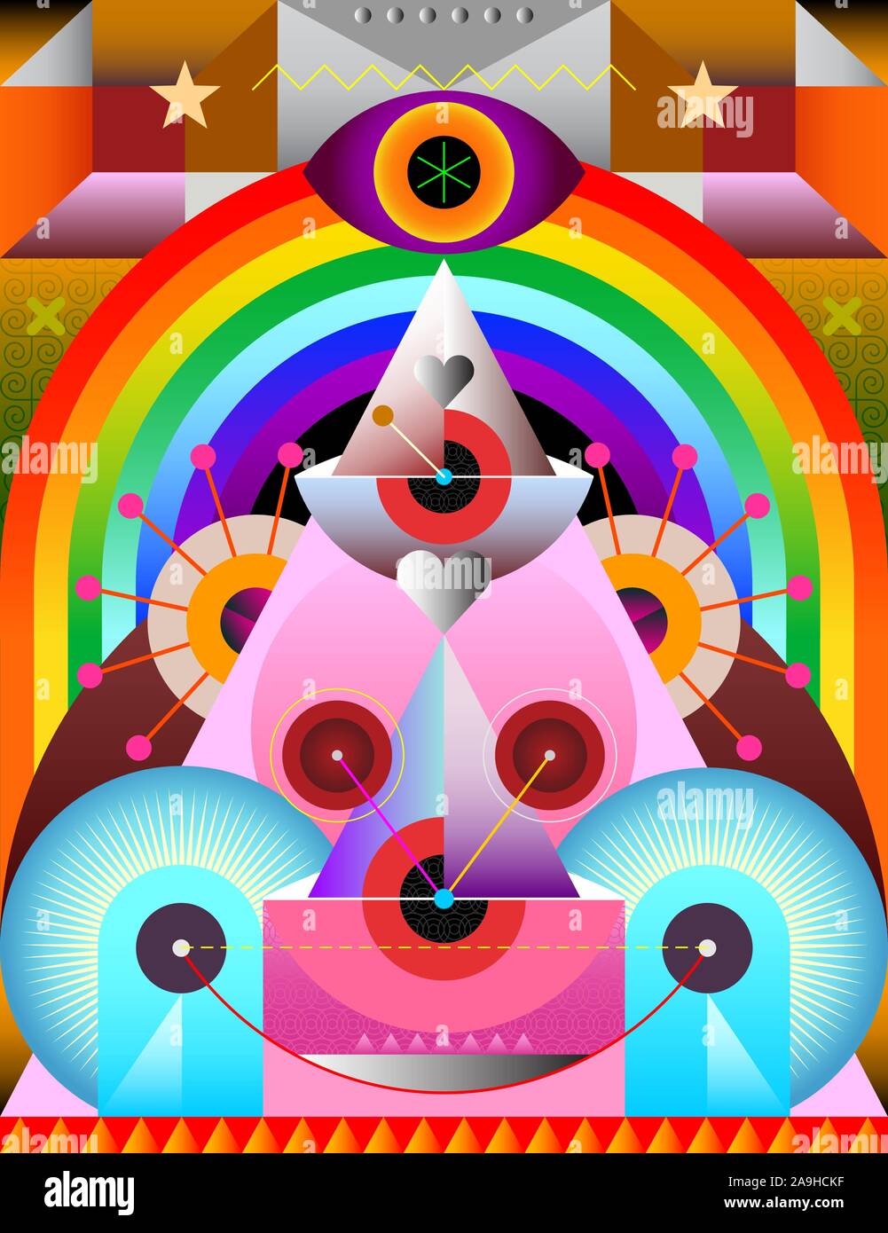 Round pyramid Stock Vector Images - Alamy