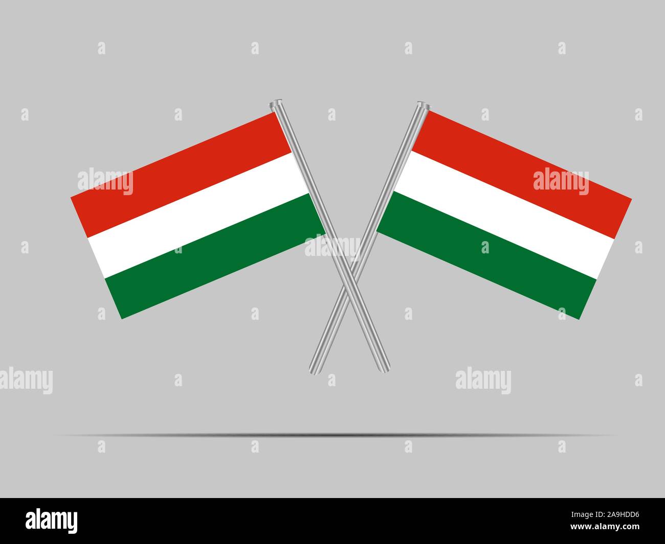 National flag of Hungary. original colors and proportion. Simply vector ...