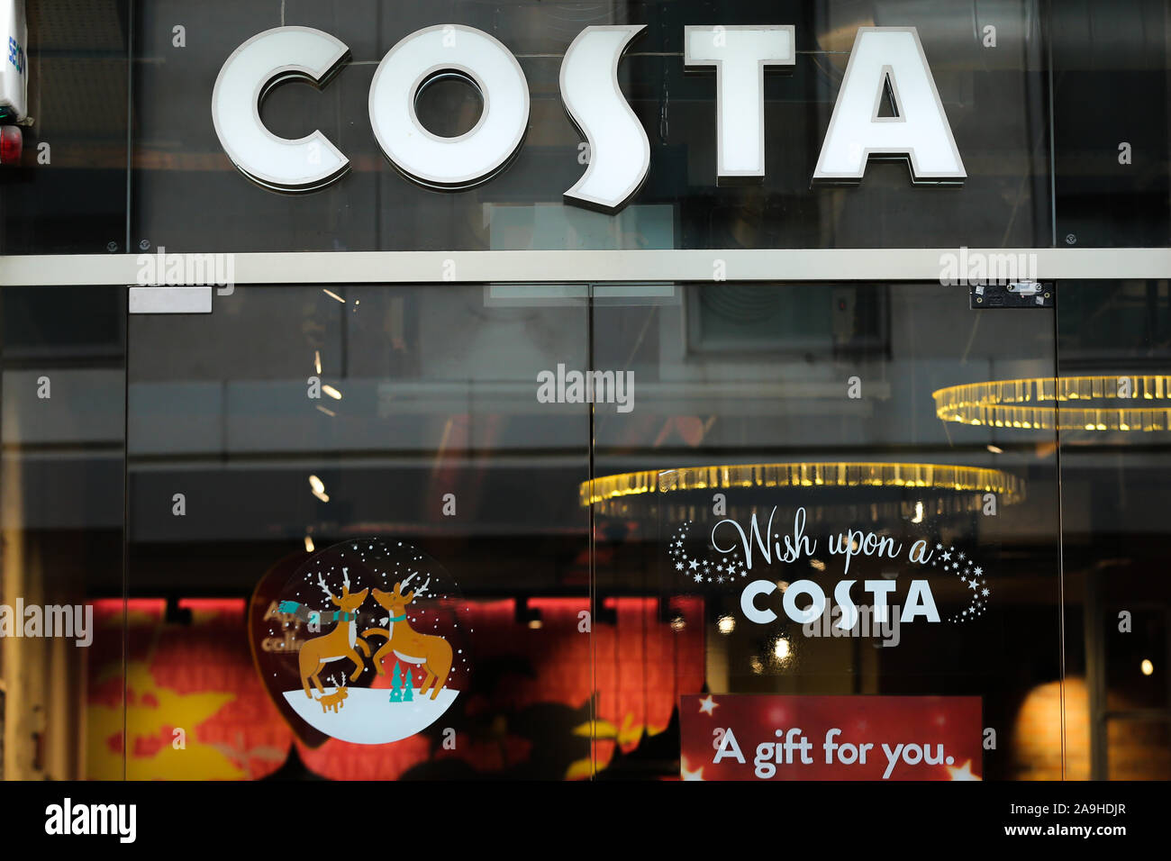 Exterior of Costa coffee cafe in London, UK Stock Photo - Alamy