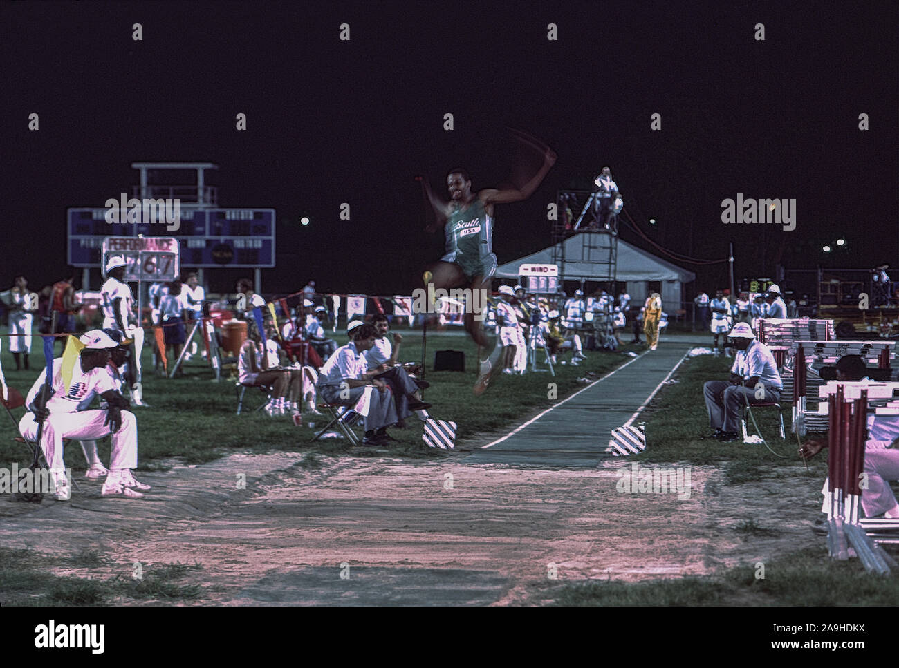 Male athlete competing at the 1985 National Sports Festival( United ...