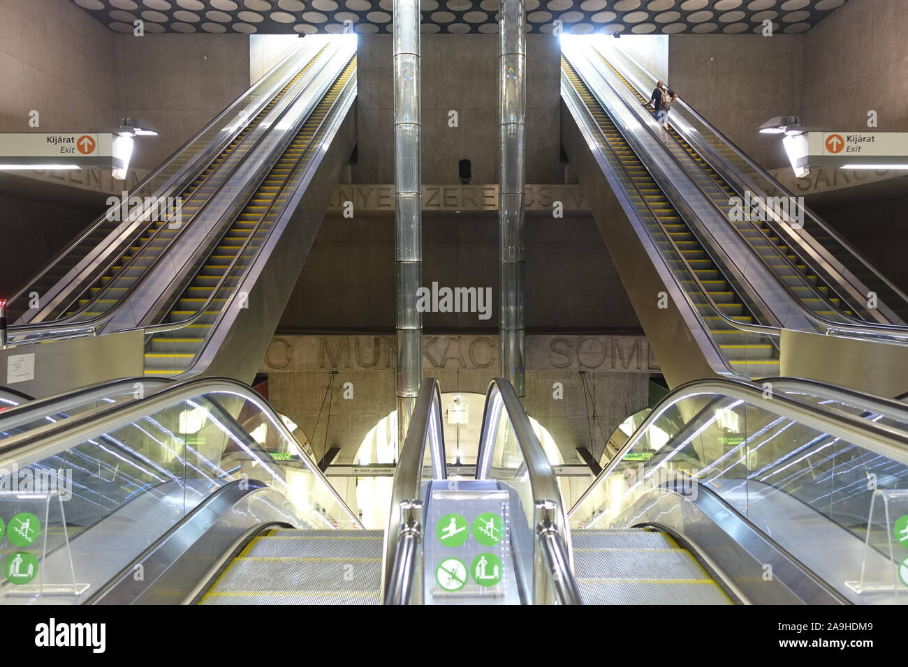 Budapest, Metro M4 Stock Photo - Alamy