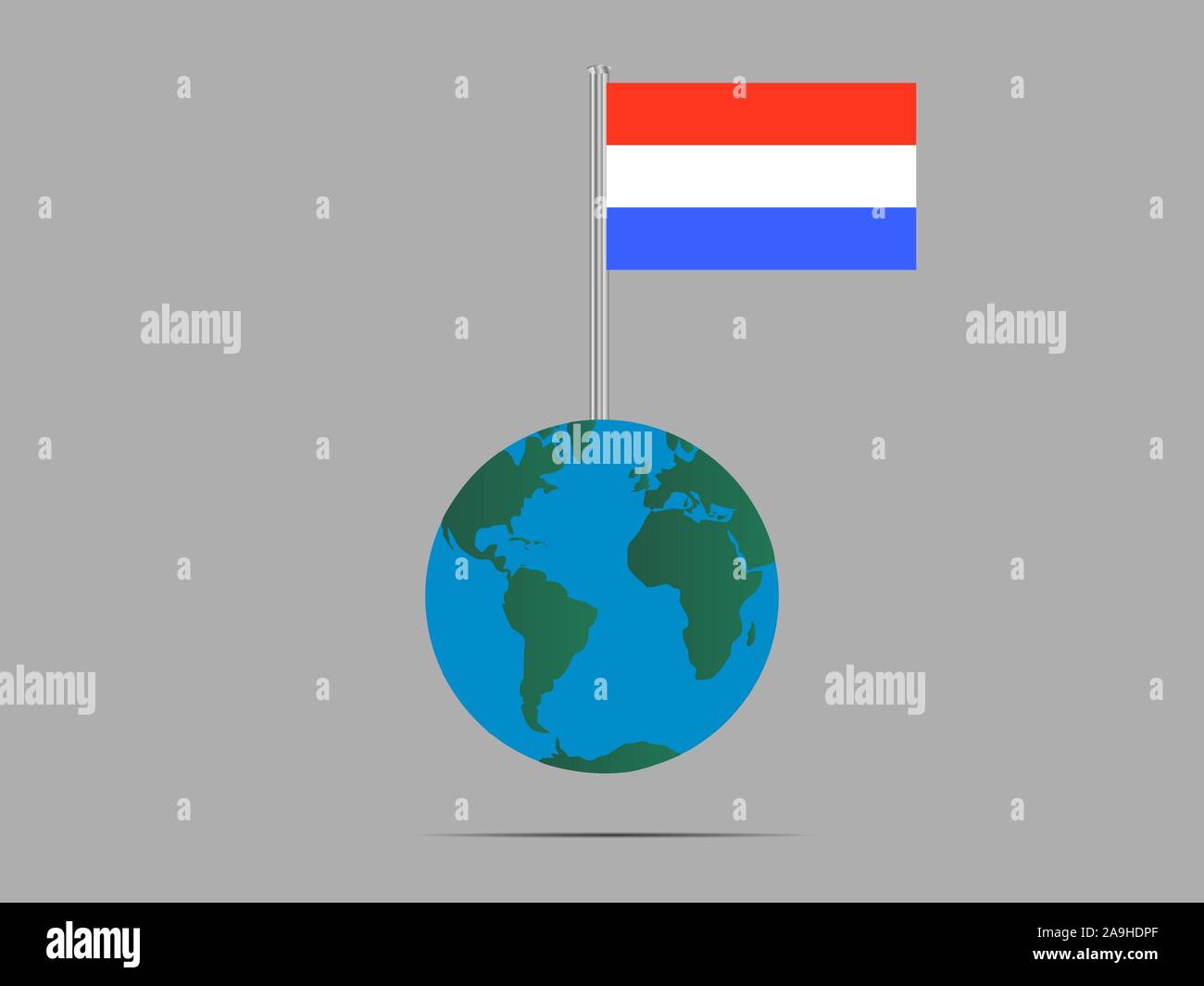 National flag of Grand Duchy of Luxembourg . original colors and ...