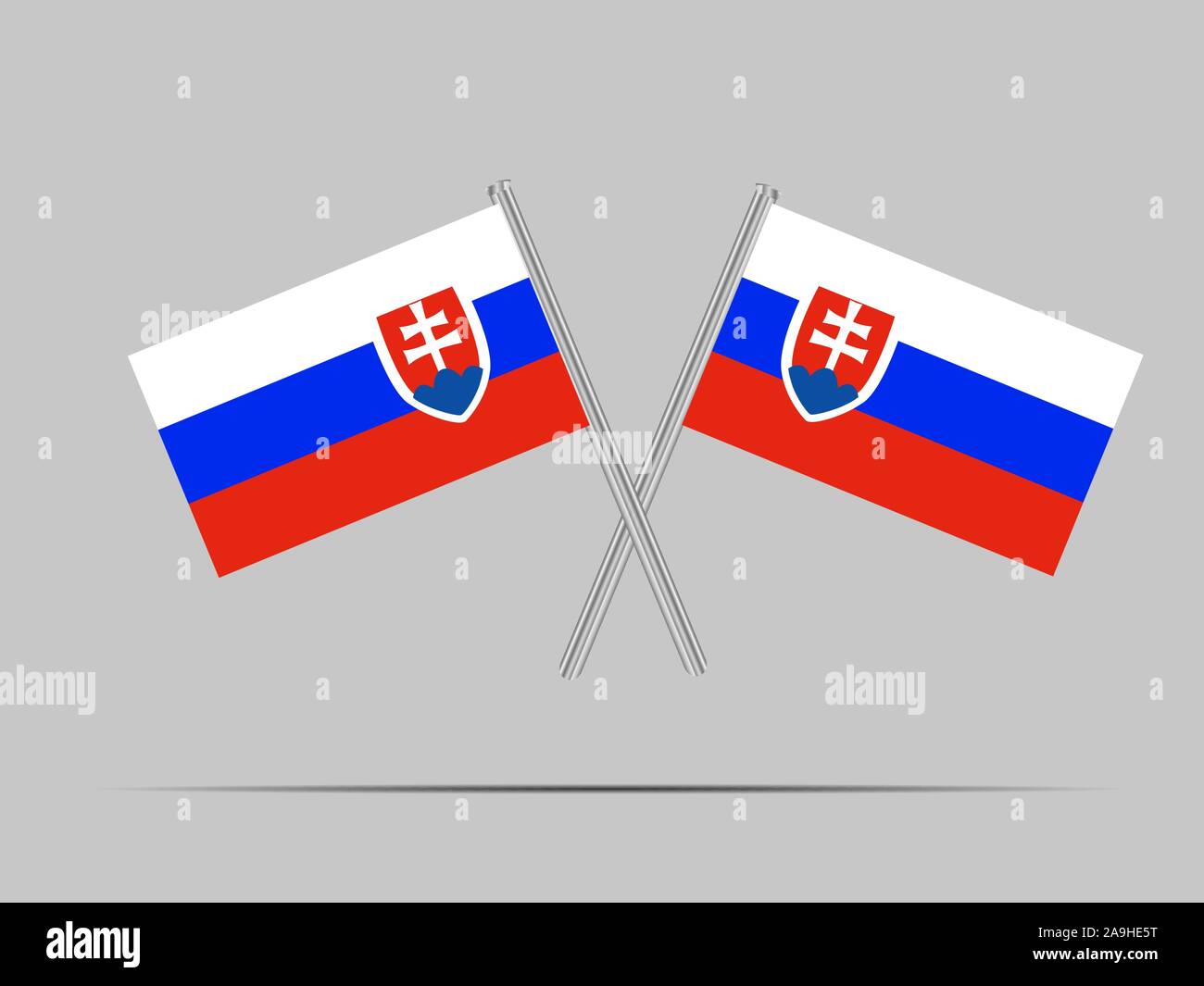 Beautiful national flag of Slovak Republic, know as Slovakia. original ...