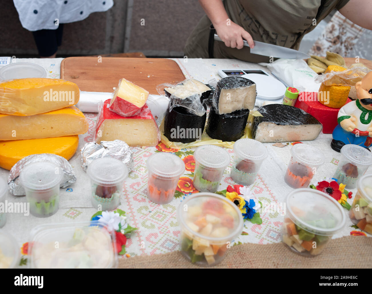Various fast food. Festival of Street Food, Oktoberfest. Street Food ...