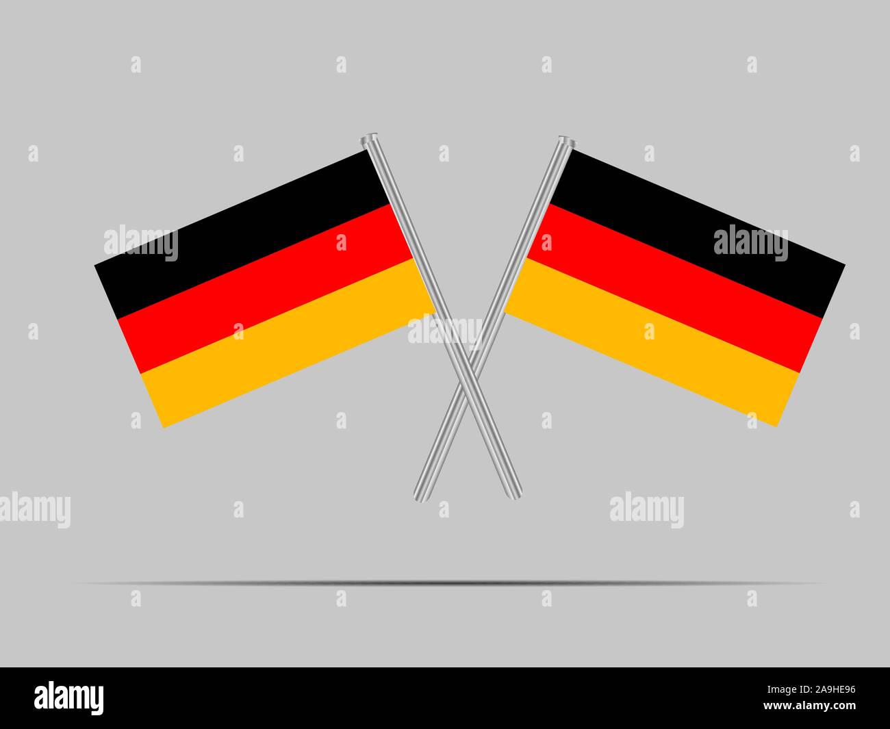 National flag of Federal Republic of Germany. original colors and ...