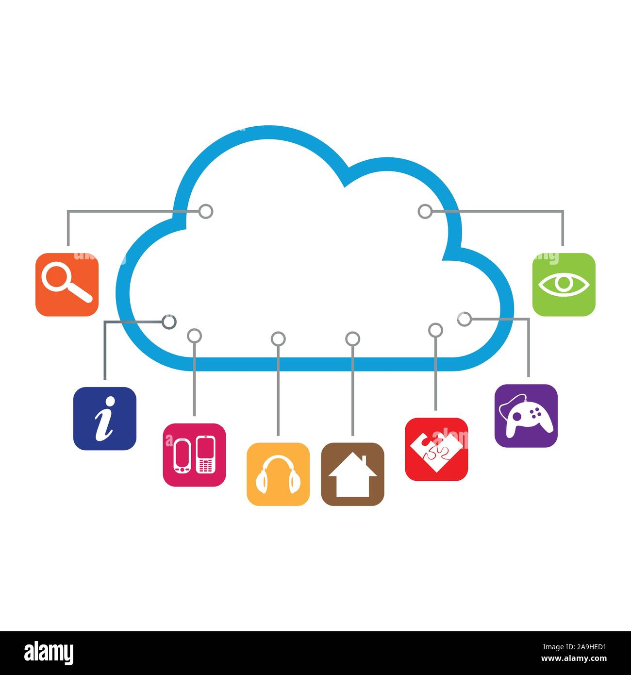 Cloud, data, communication, internet, network, logo Stock Vector Image ...