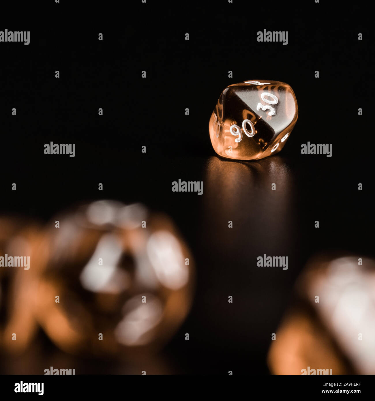 Set of polyhedra dice for dungeons and dragons games Stock Photo - Alamy