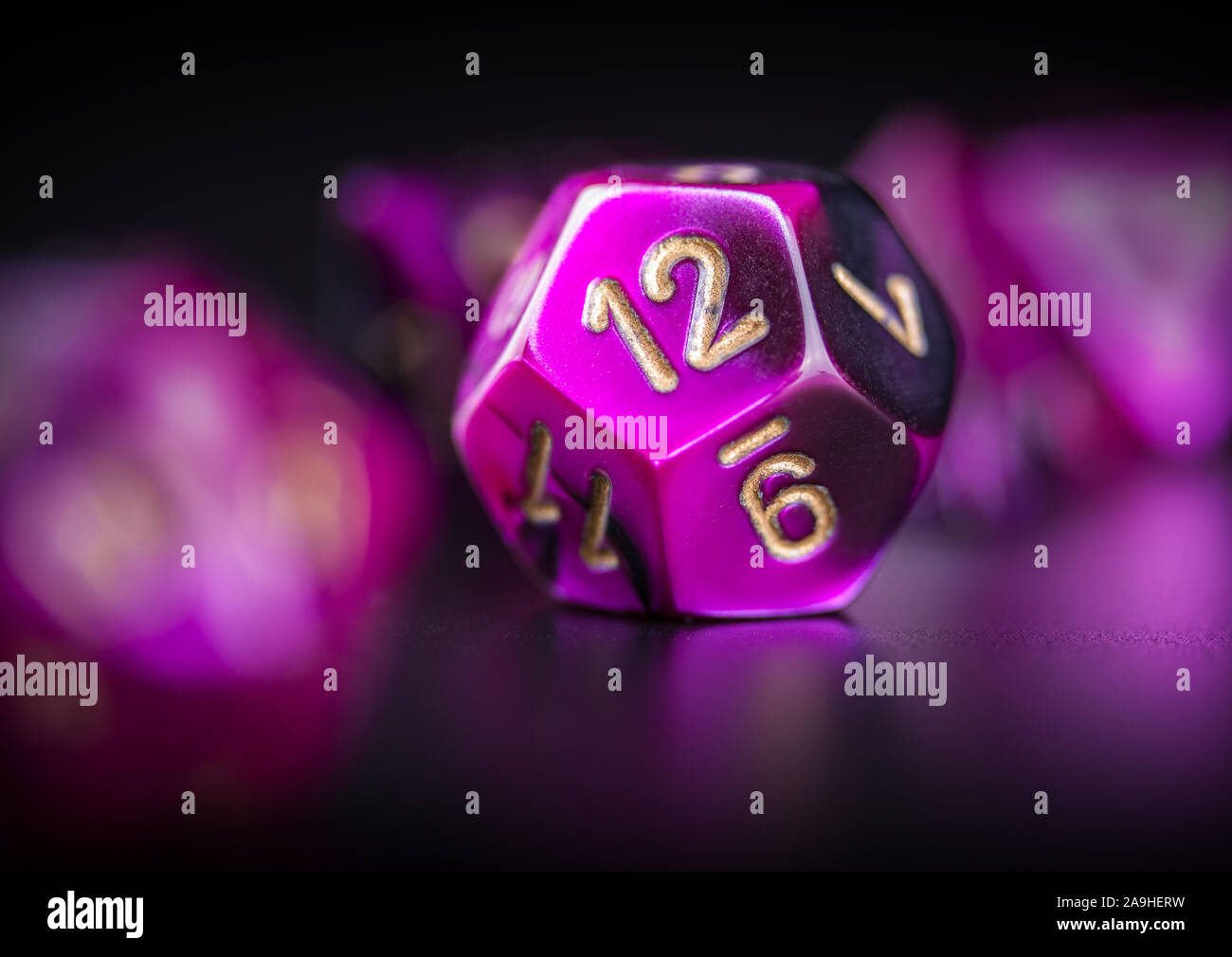 Set of polyhedra dice for dungeons and dragons games Stock Photo - Alamy