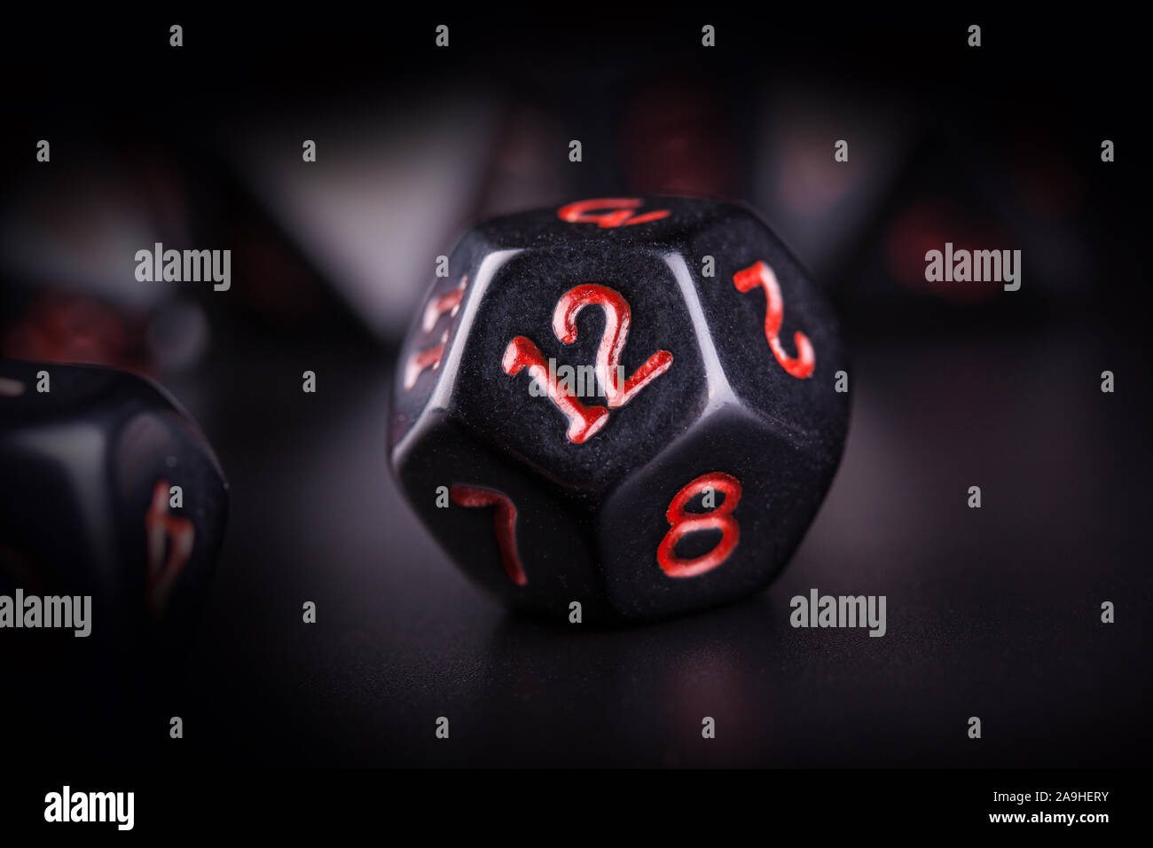 Set of polyhedra dice for dungeons and dragons games Stock Photo - Alamy