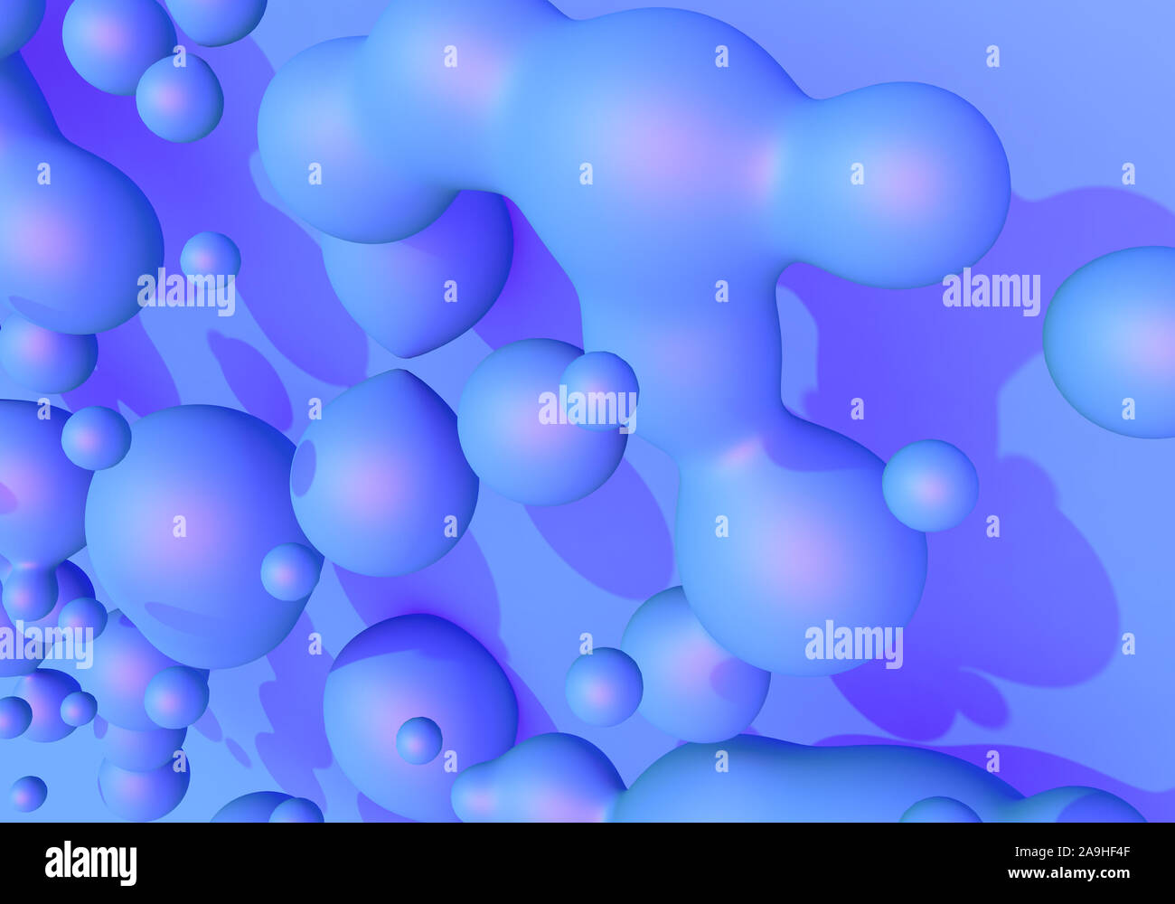 Abstract background with blue and purple liquid drops Stock Photo - Alamy
