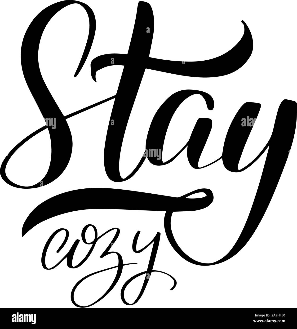 Vector calligraphy illustration isolated on white background Stock ...