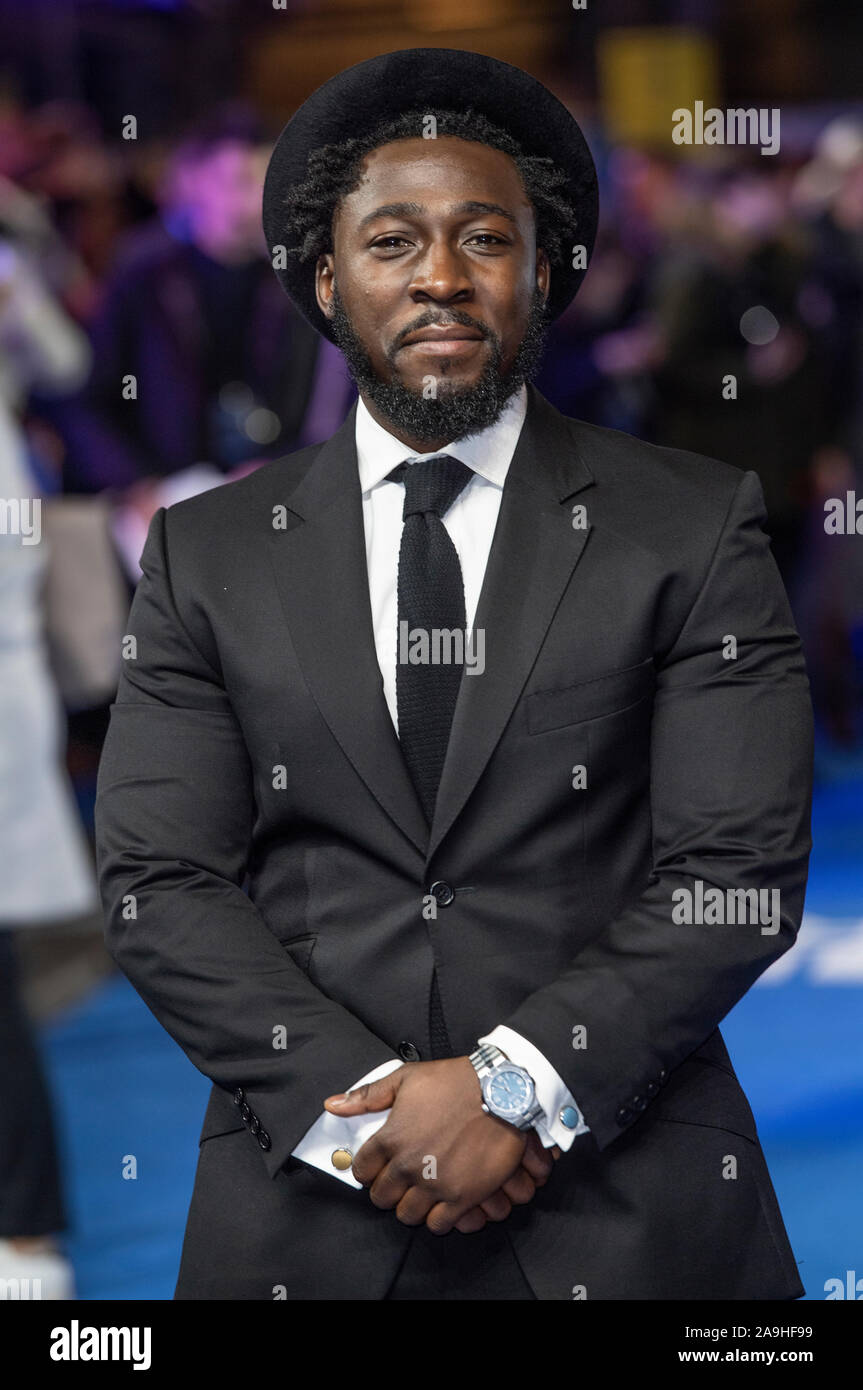 LONDON, ENGLAND - NOV 14: Eric Kofi Abrefa attends the World Premiere of “Blue Story” at the ...