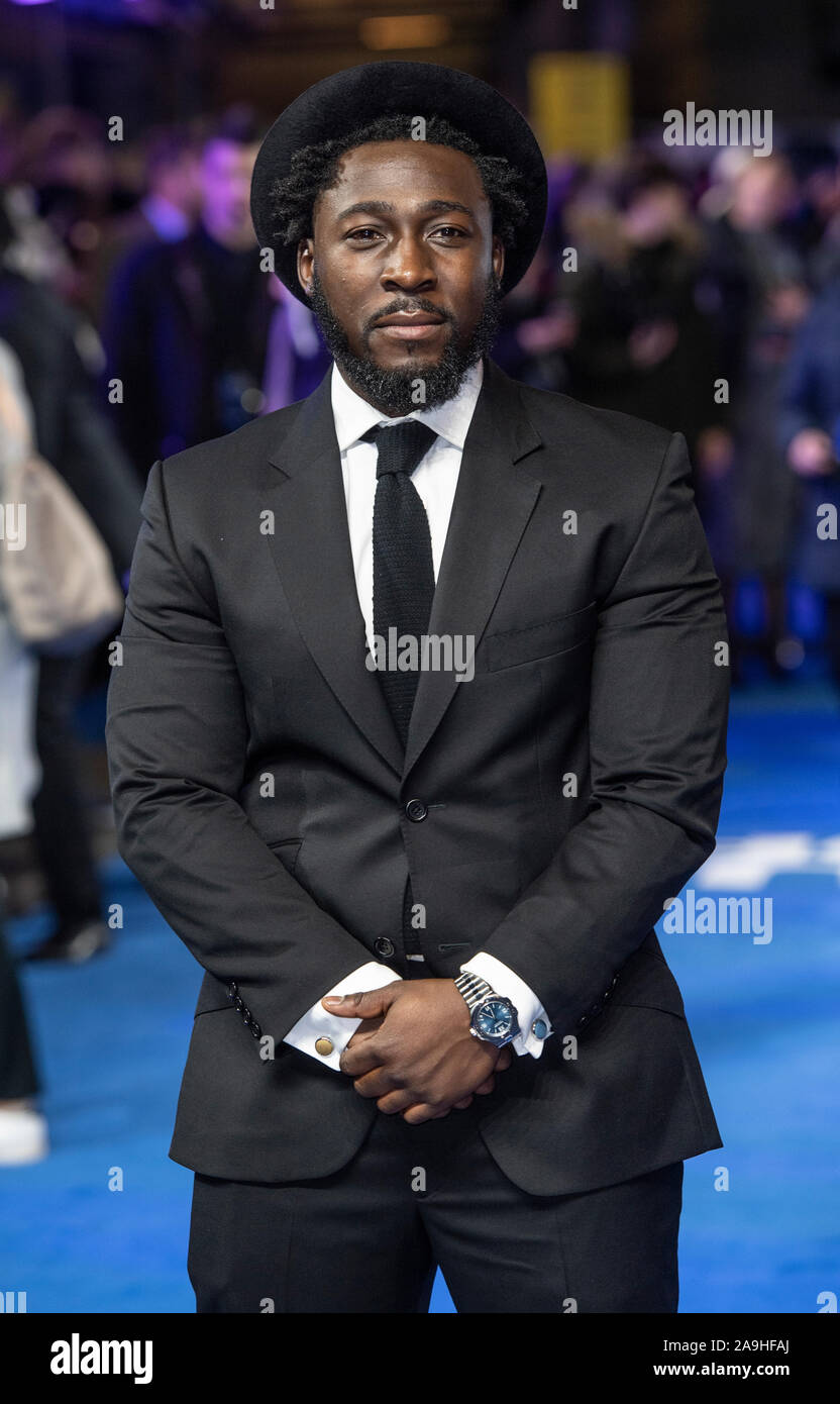 LONDON, ENGLAND - NOV 14: Eric Kofi Abrefa attends the World Premiere of “Blue Story” at the ...