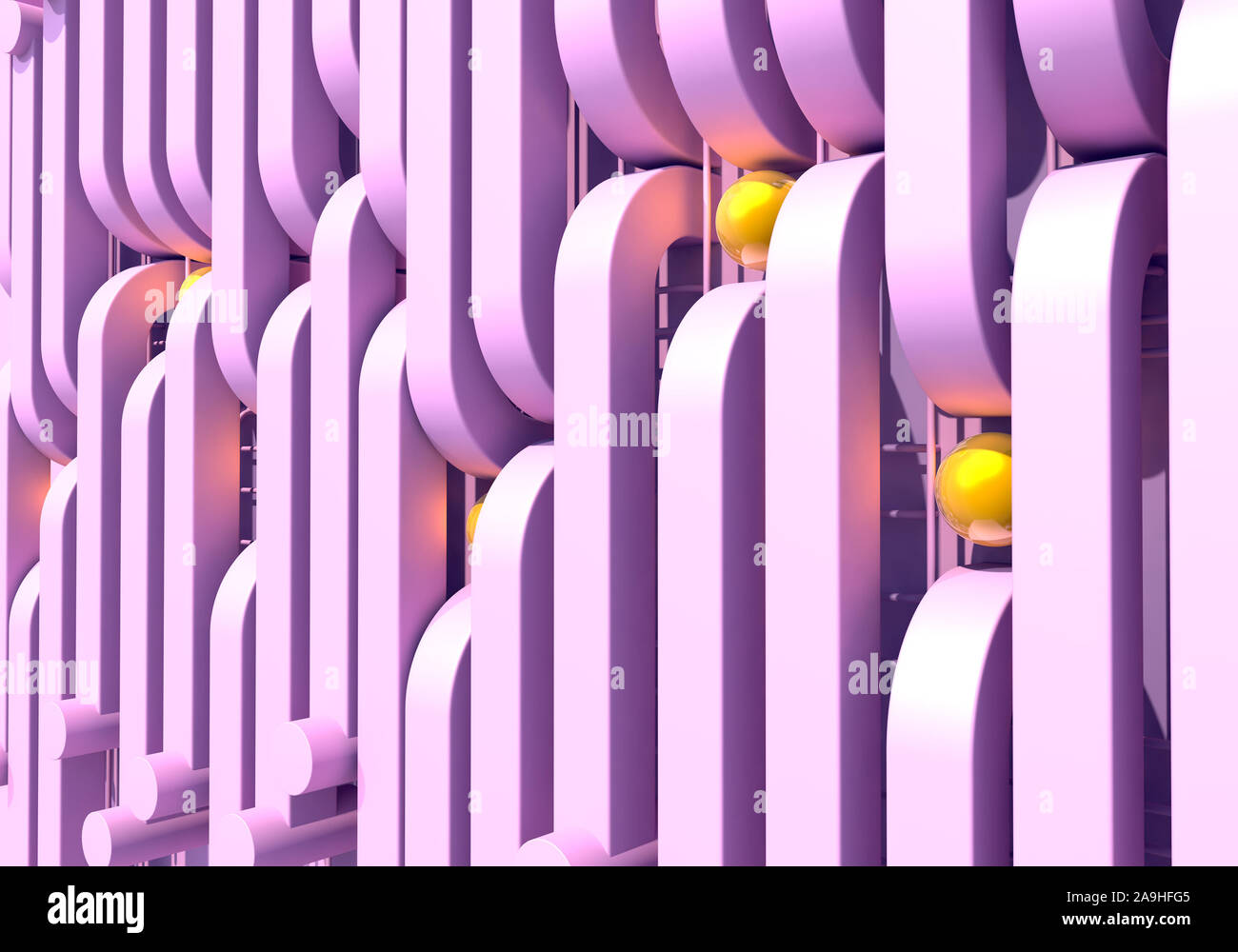 3d pipes balls hi-res stock photography and images - Alamy