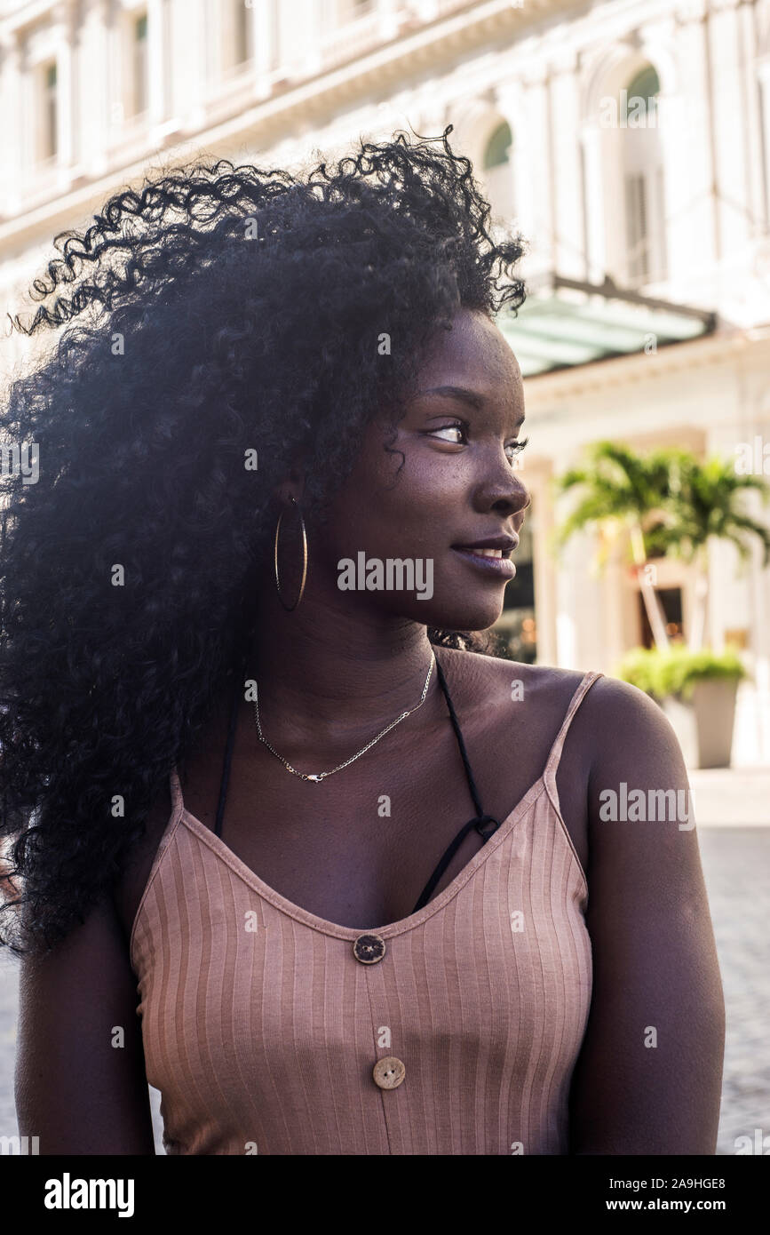 Vertical portrait young afro american hi-res stock photography and ...