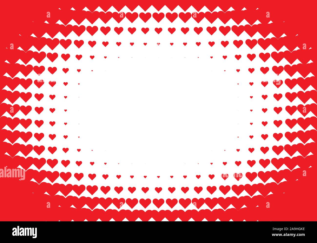 Valentine's Day background with simple heart shaped filter Stock Vector ...