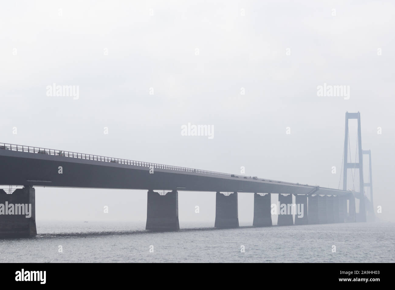 The Great Belt Bridge link in Dnmark Stock Photo - Alamy