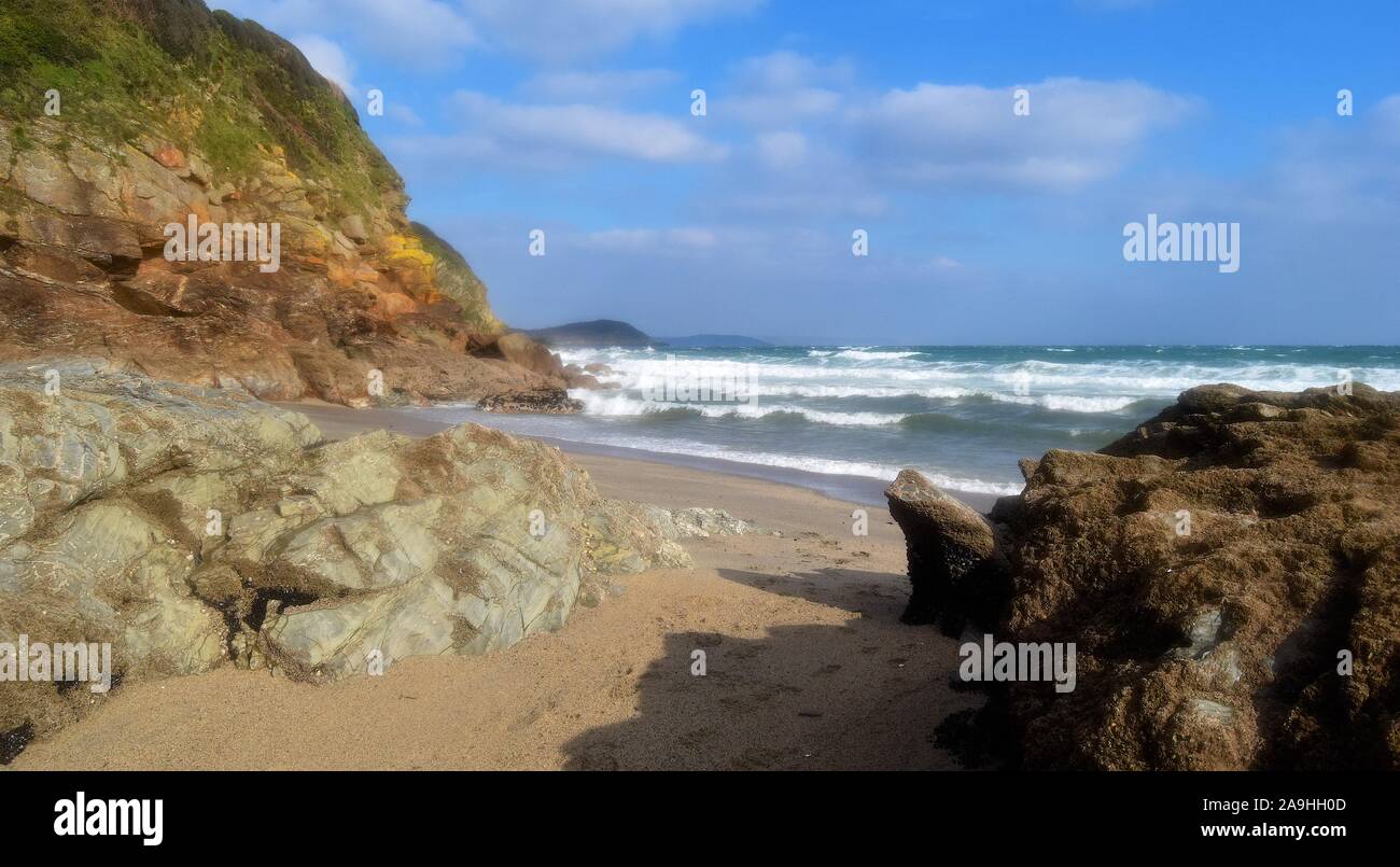 Pentewan Beach 230218 Stock Photo - Alamy