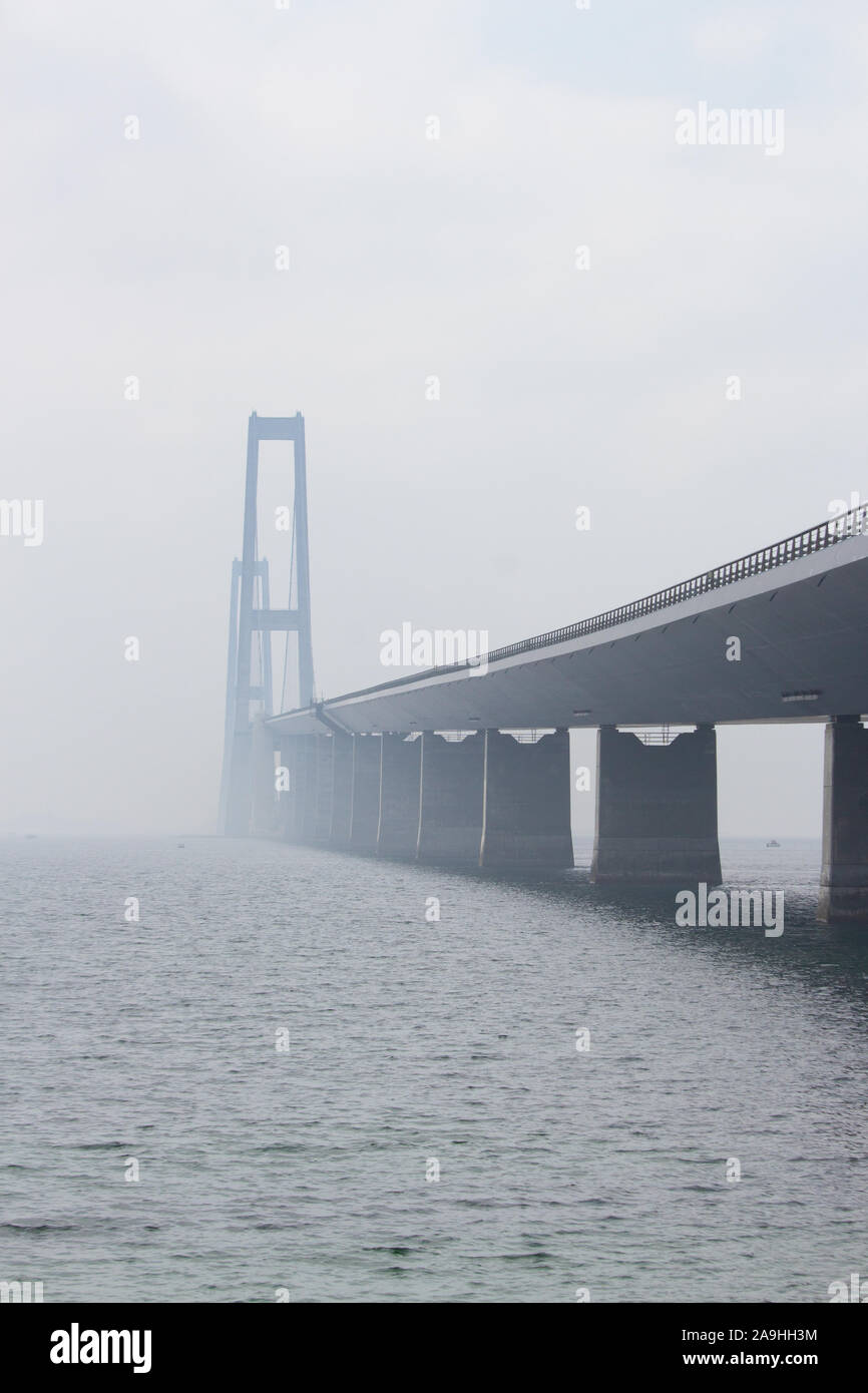The Great Belt Bridge link in Dnmark Stock Photo - Alamy