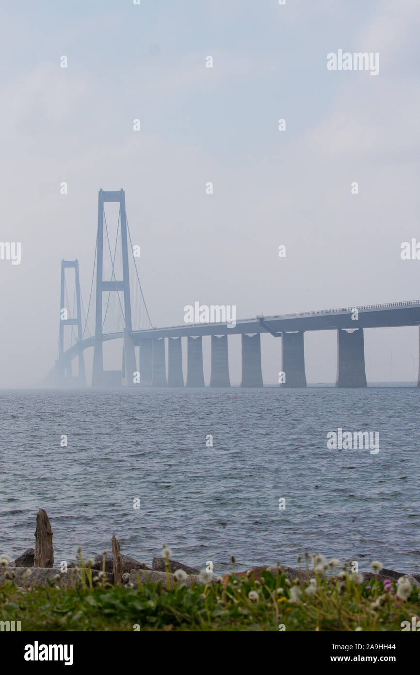 The Great Belt Bridge link in Dnmark Stock Photo - Alamy