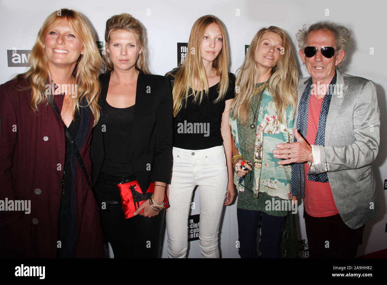 Patti Hansen, daughters, Keith Richards, 2013, Photo By John Barrett ...